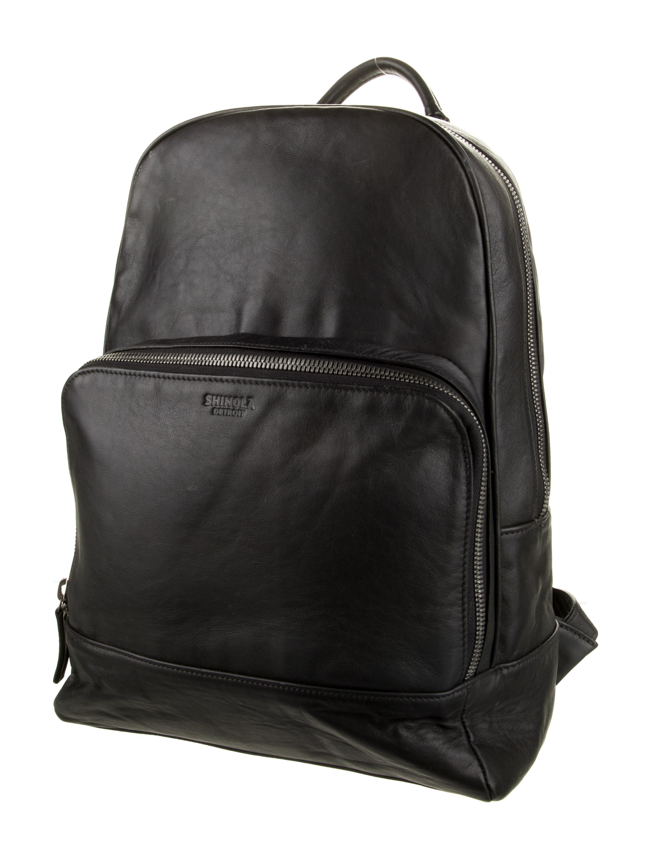 Shinola Zip Up Leather Backpack - Black Backpacks, Bags - SHL24260 ...
