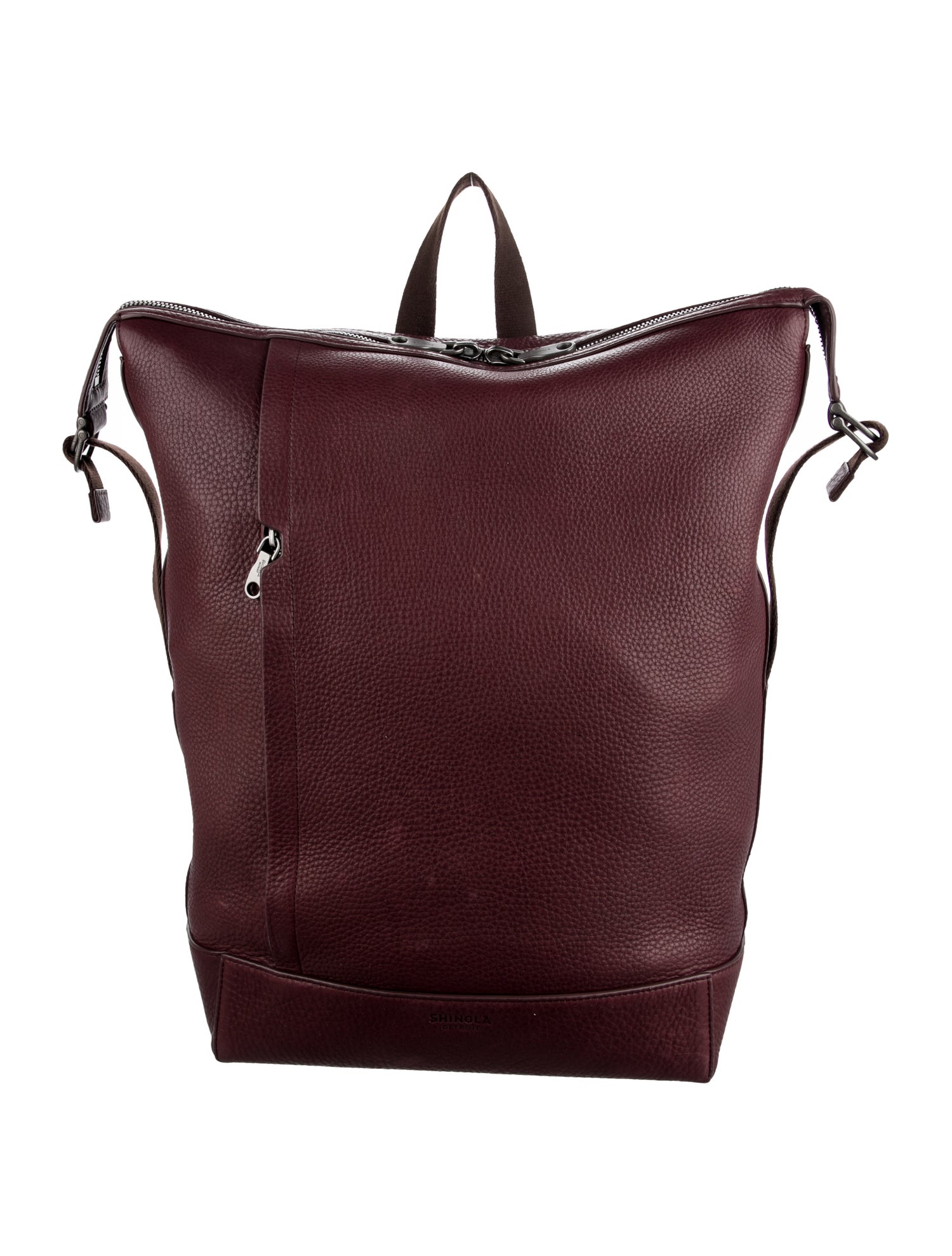 Shinola Leather Backpack - Burgundy Backpacks, Handbags - SHL25868 ...