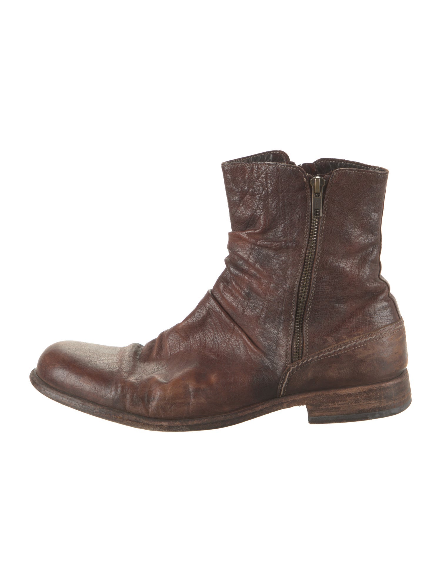 Shoto Leather Boots - Brown Boots, Shoes - SHT20122 | The RealReal