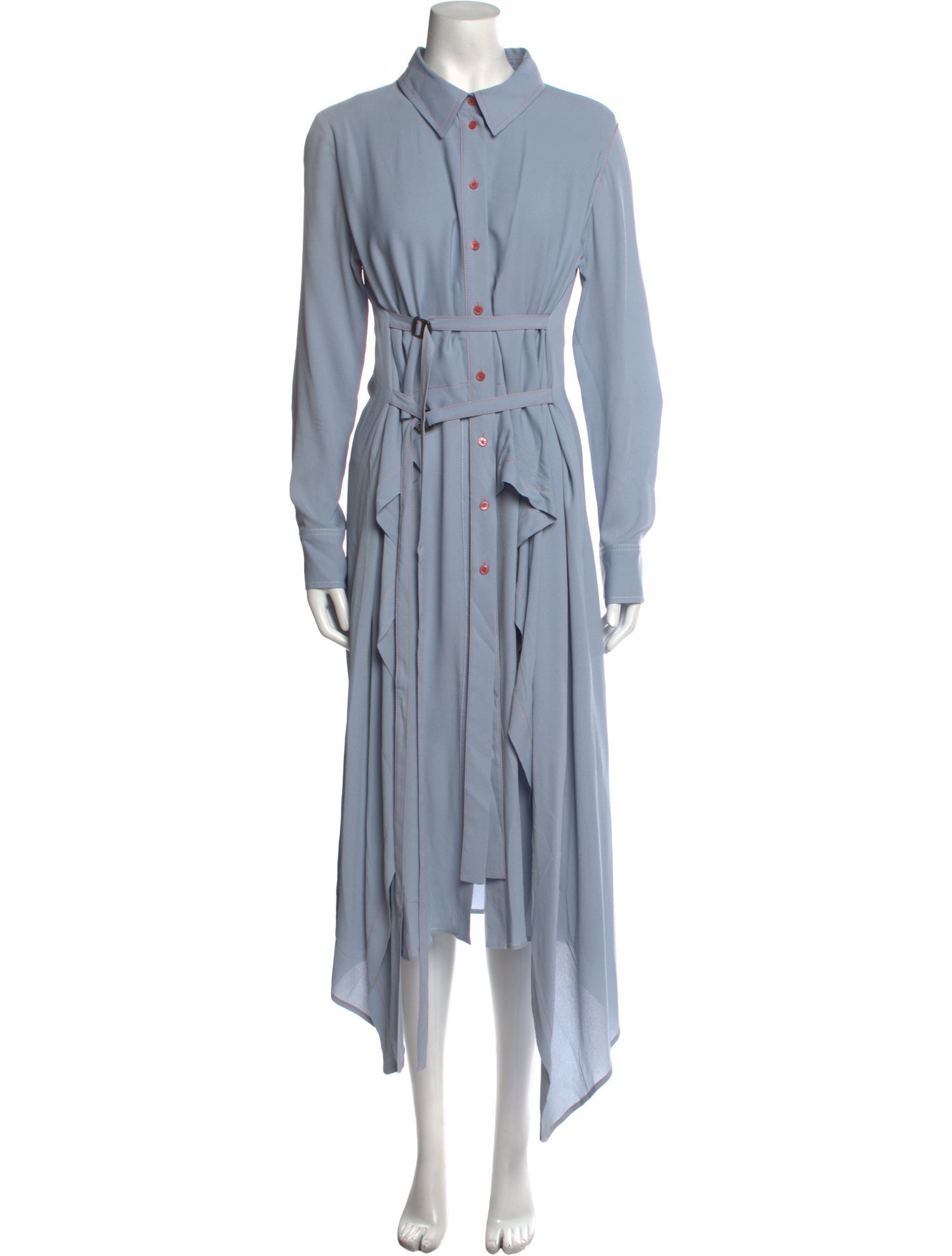 Sies Marjan Mock Neck Long Dress - Blue Dresses, Clothing - SIESM29244 ...
