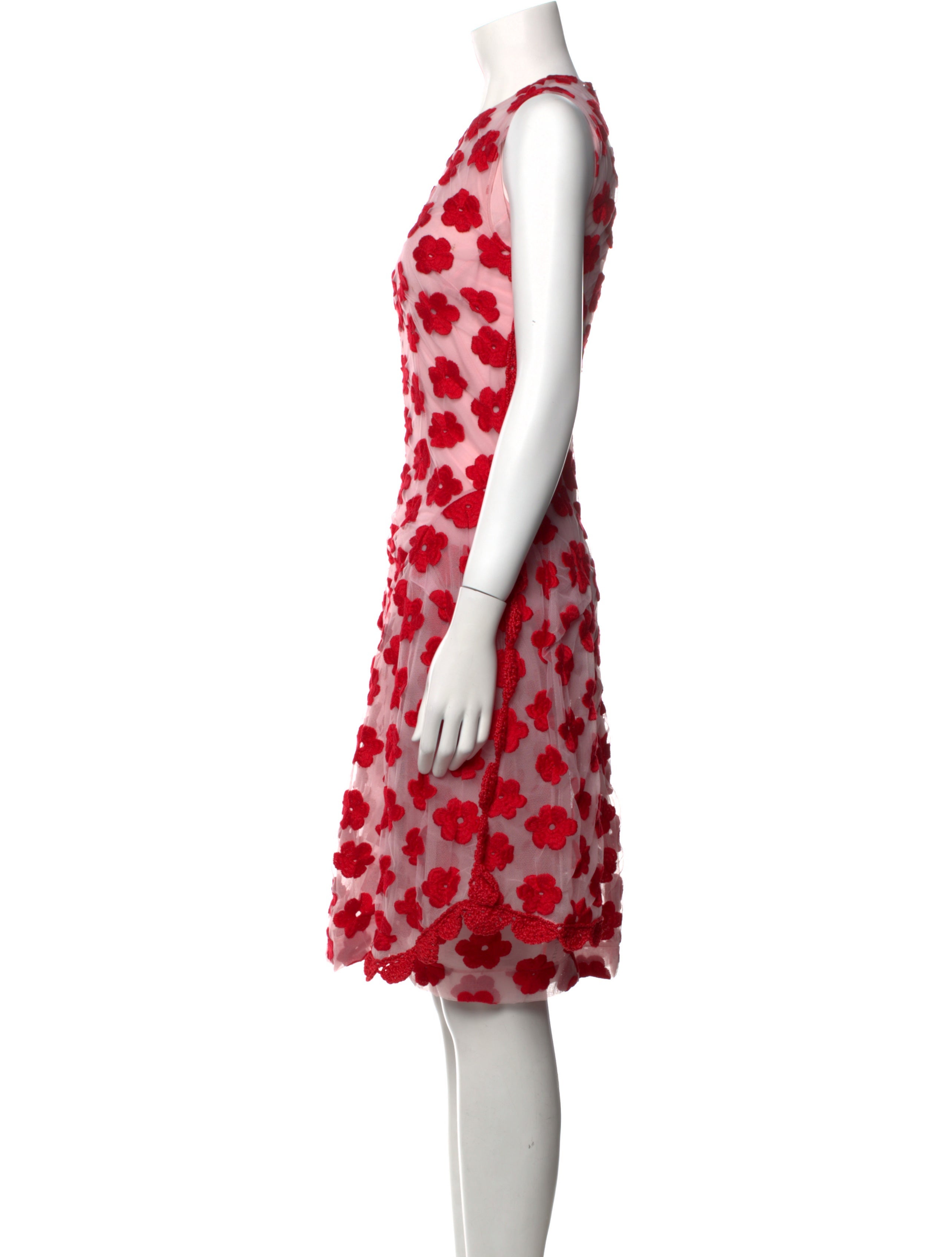 Simone Rocha Polka Dot Print Midi Length Dress - Pink Dresses, Clothing ...