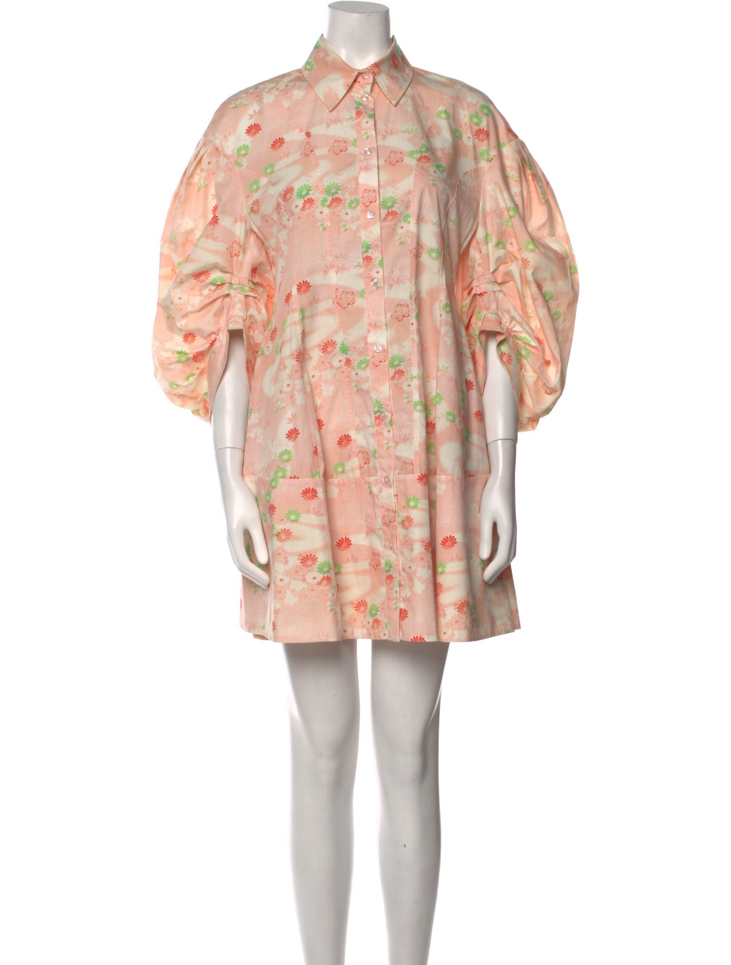 Simone Rocha Floral Print Mini Dress - Pink Dresses, Clothing ...