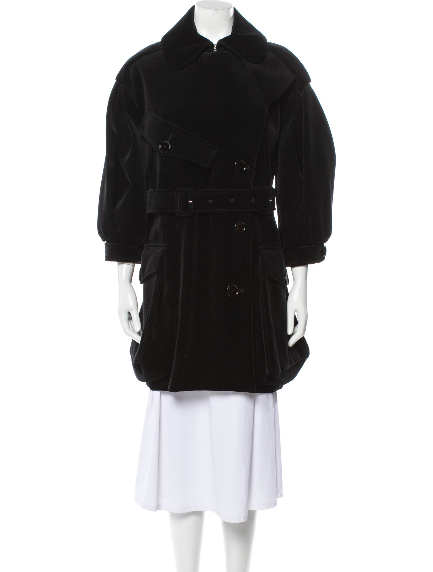 Simone Rocha Faux Fur Coat - Black Coats, Clothing - SIM30023 | The ...