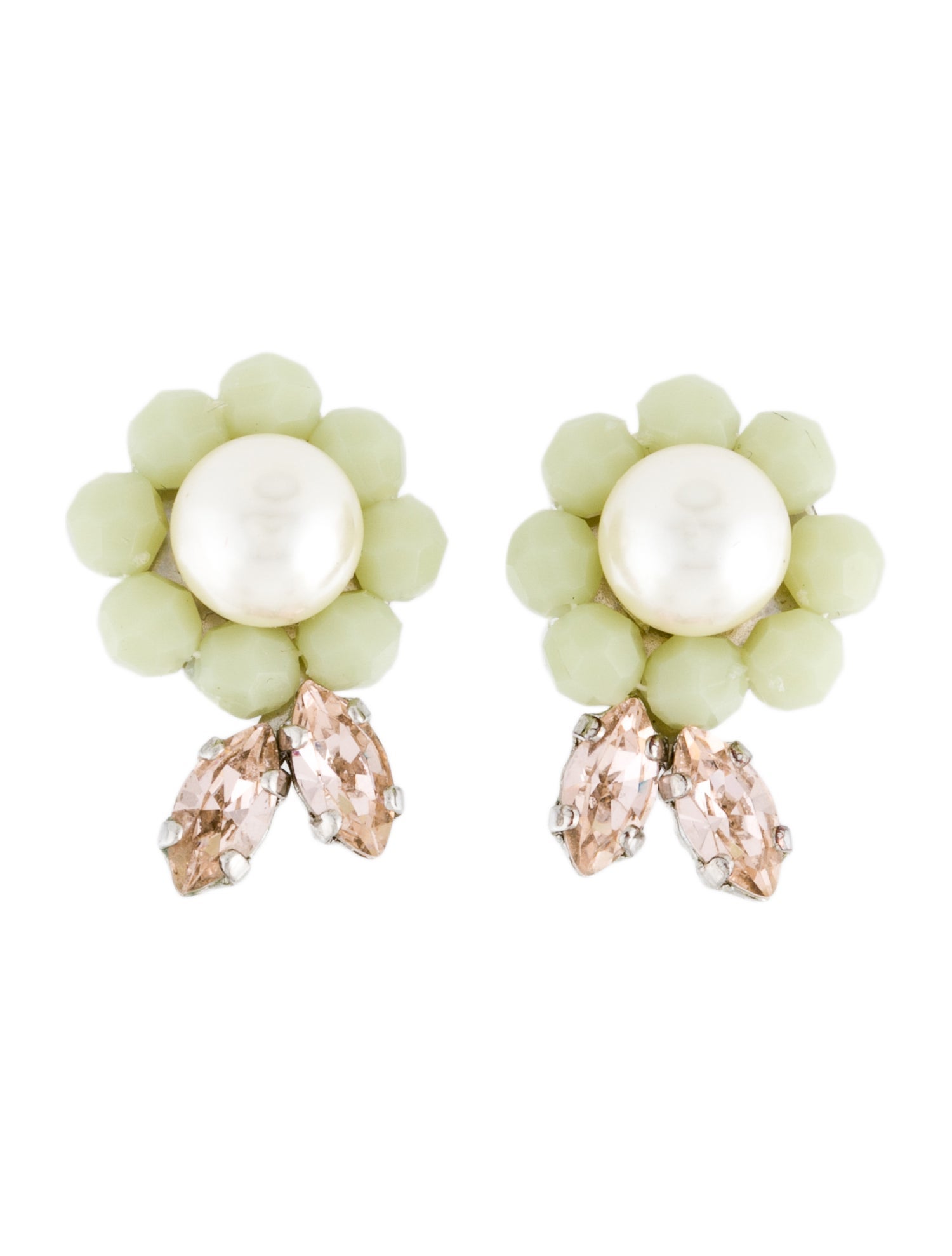 Maria Tash 14K Pearl Trinity Threaded Stud Earring - 14K White Gold Stud, Earrings - MTSHH24111 ...