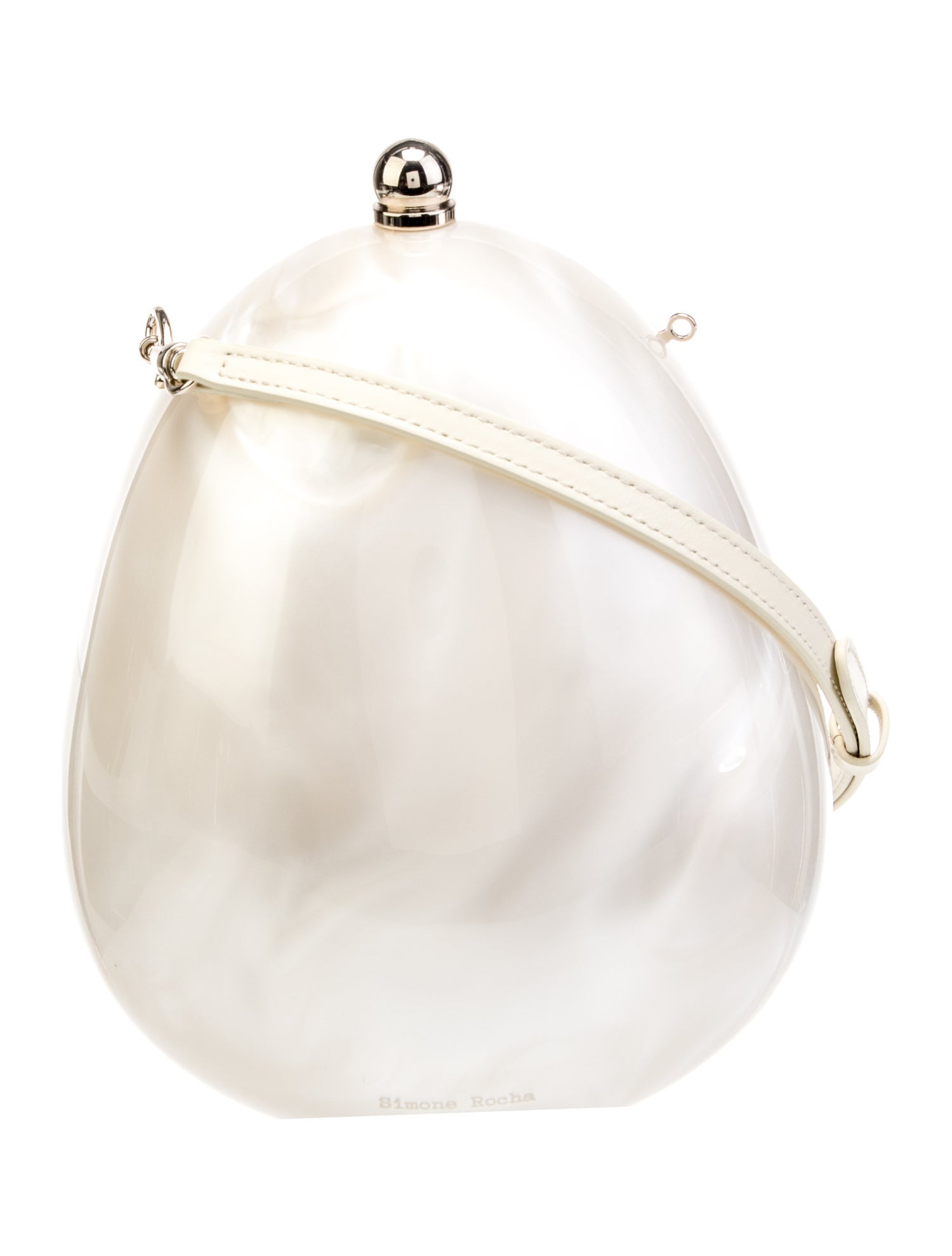 Simone Rocha Acrylic Shoulder Bag - White Crossbody Bags, Handbags ...