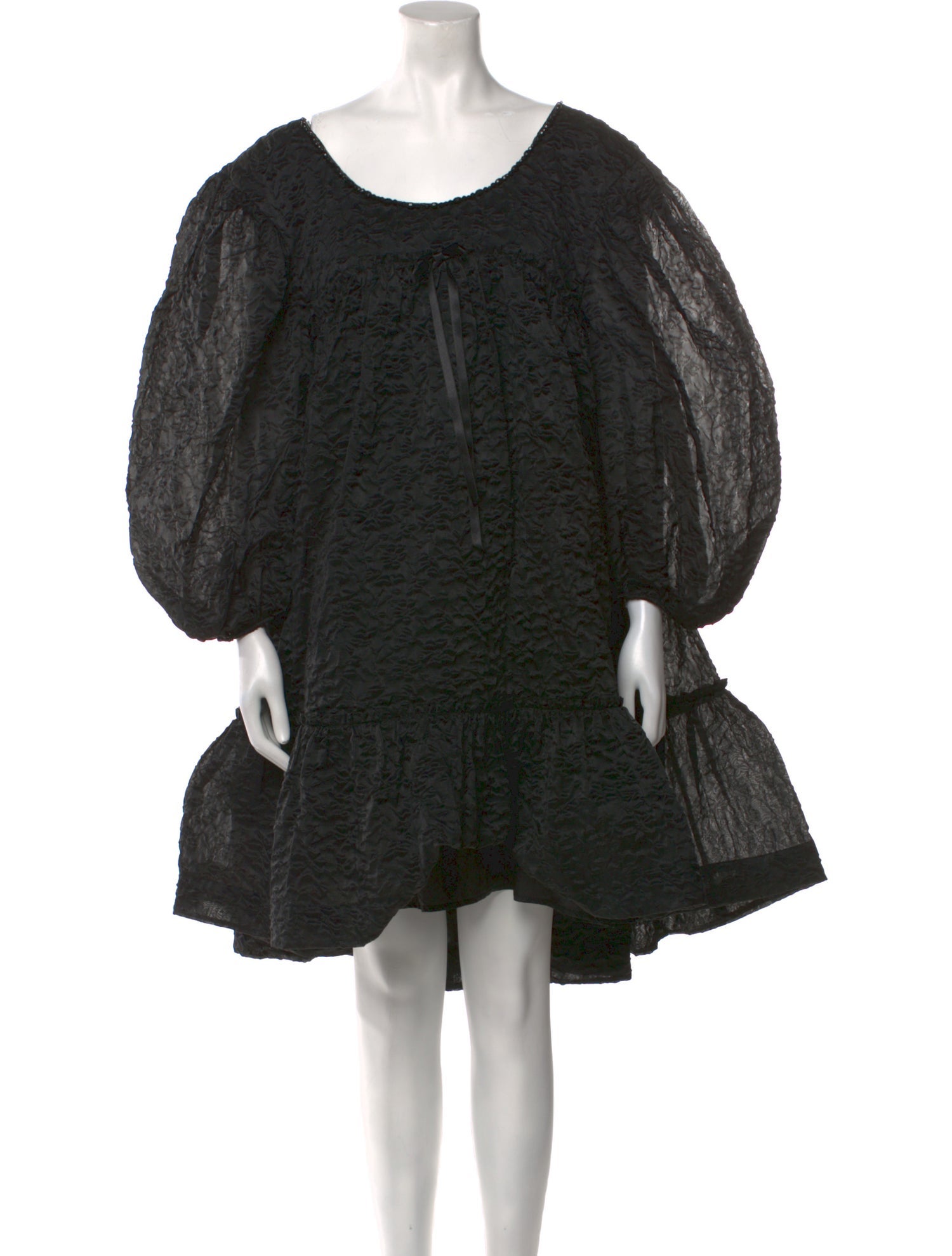 Simone Rocha Lace Pattern Knee-Length Dress - Black Dresses, Clothing ...