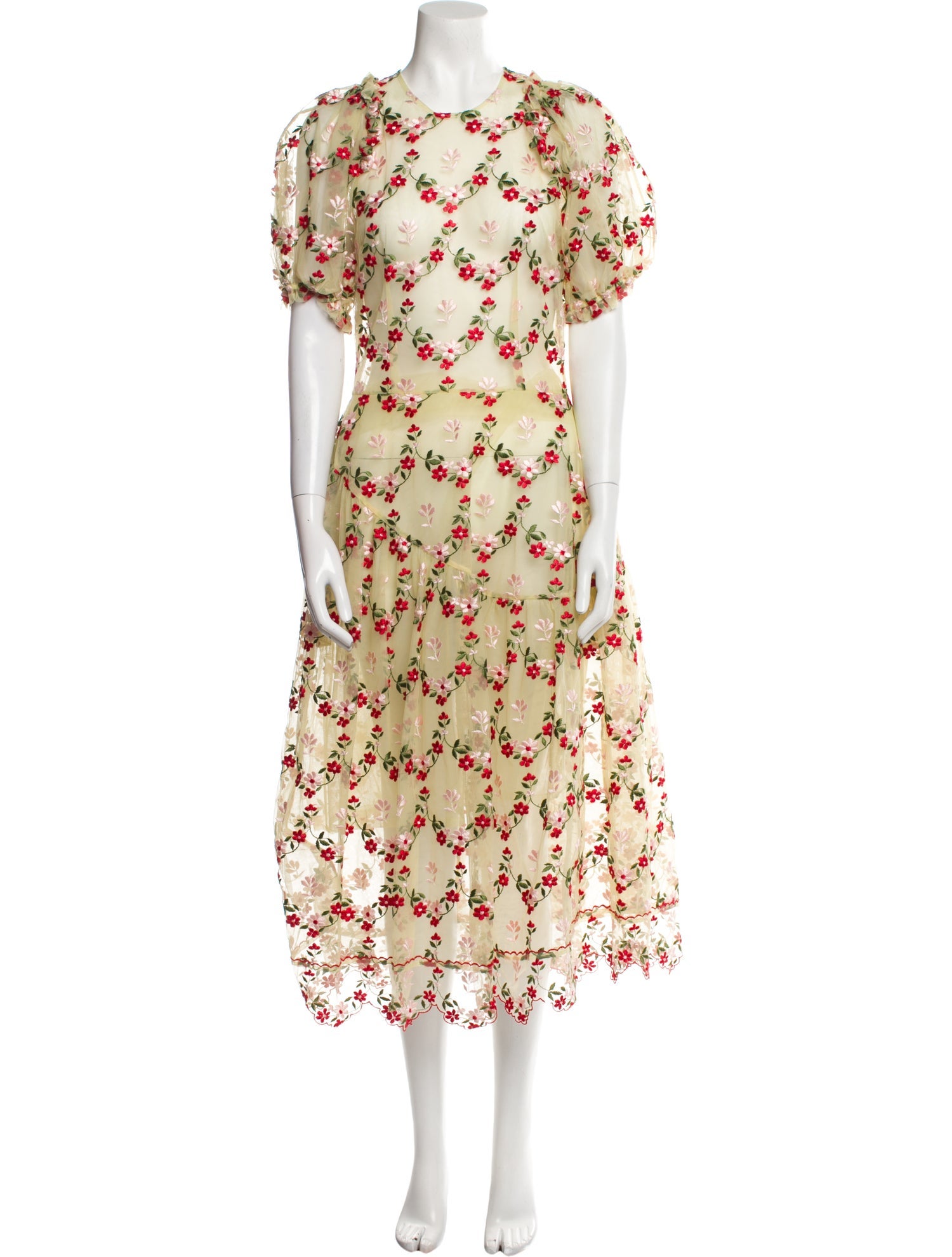 Simone Rocha Floral Print Long Dress - Dresses, Clothing - SIM31261 ...