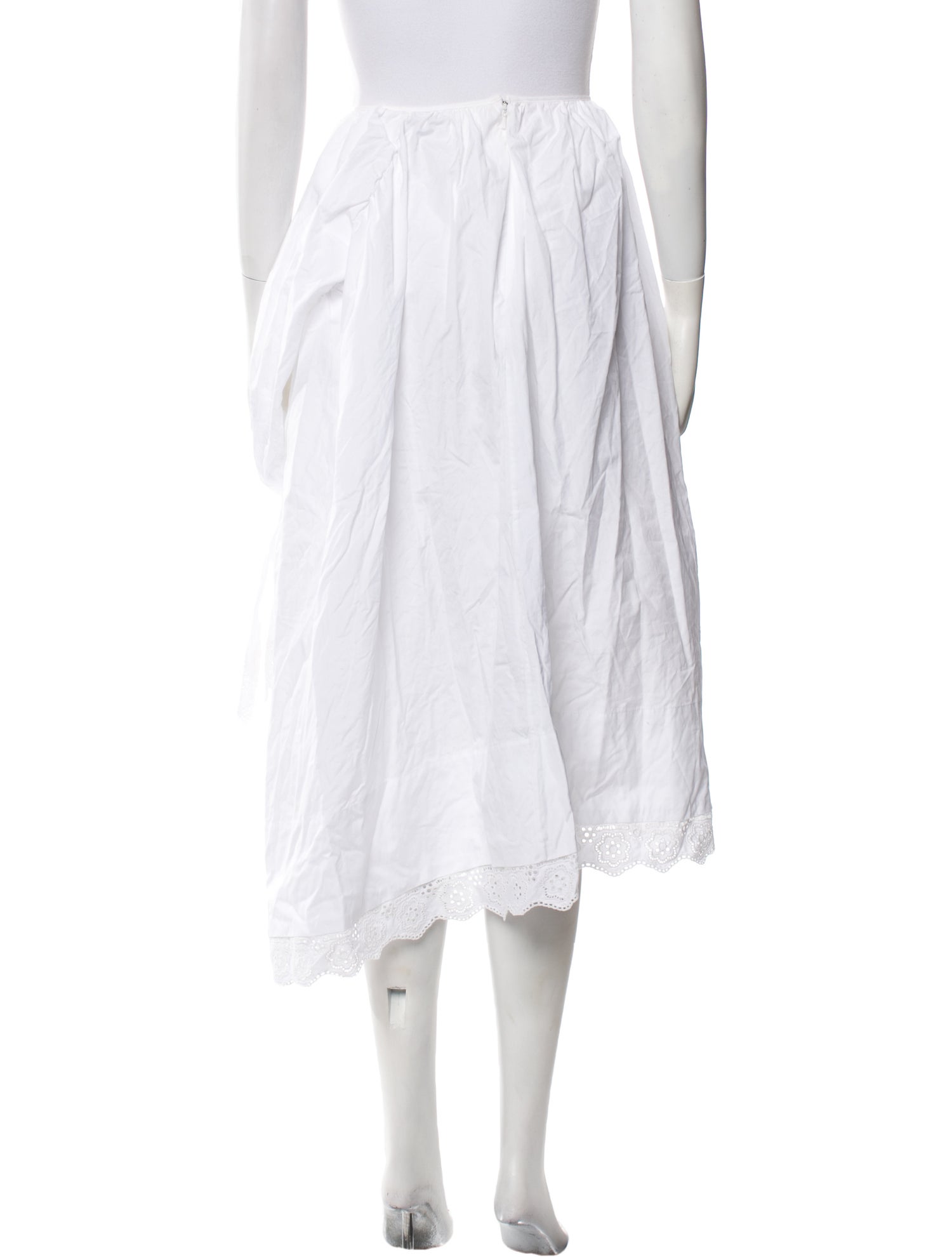 Simone Rocha Midi Length Skirt - White Skirts, Clothing - SIM32496 ...