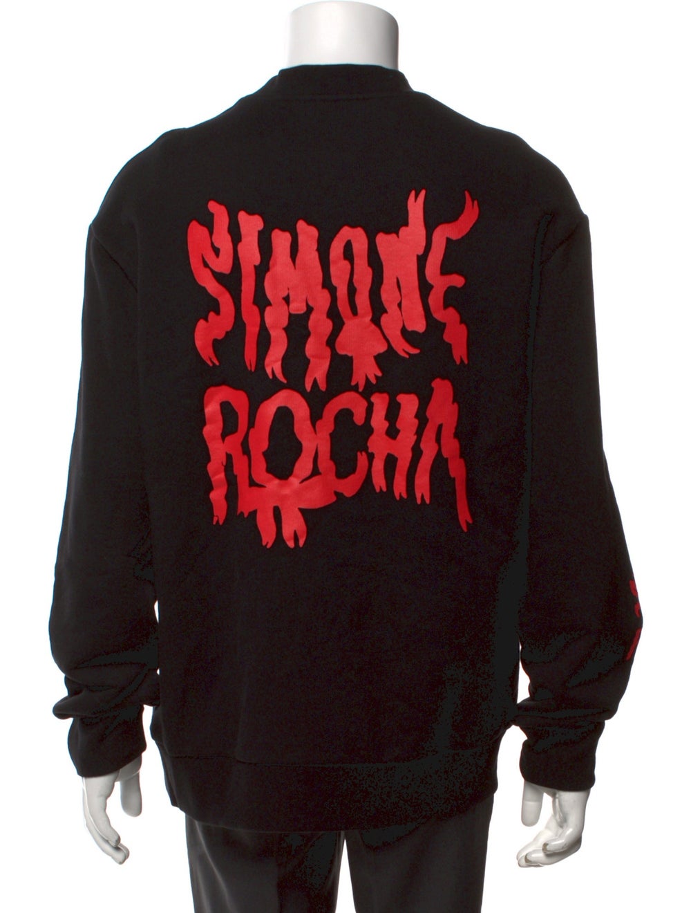 Simone Rocha Crew Neck Long Sleeve Sweatshirt - Black Sweatshirts ...