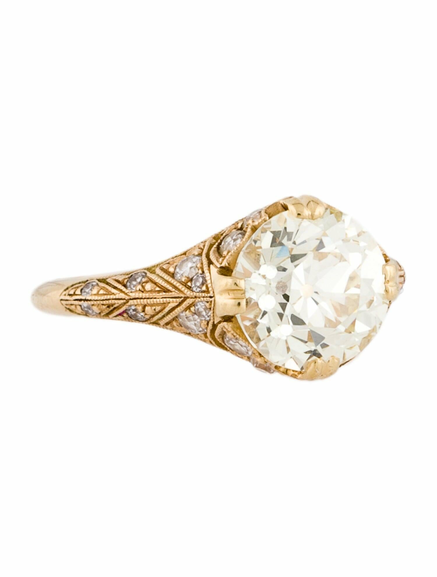 Single Stone 18K 2.38ct Charlotte Engagement Ring - Engagement Ring ...