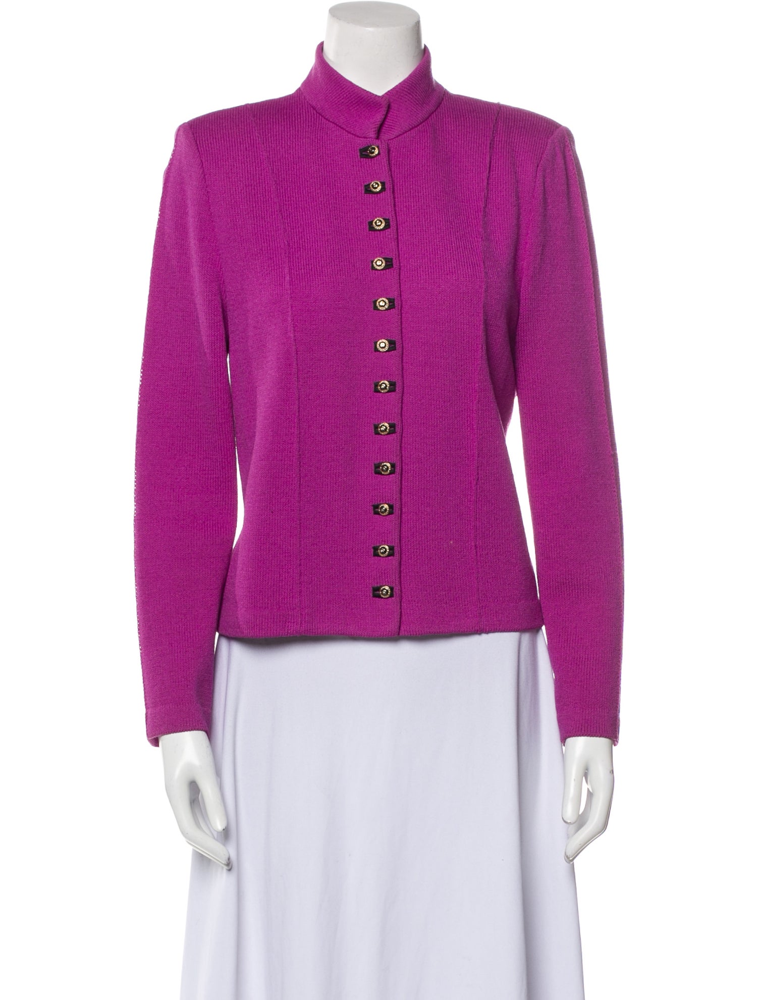 Alberto Makali Tweed Pattern Evening Jacket - Purple Jackets, Clothing - WAI24405 | The RealReal