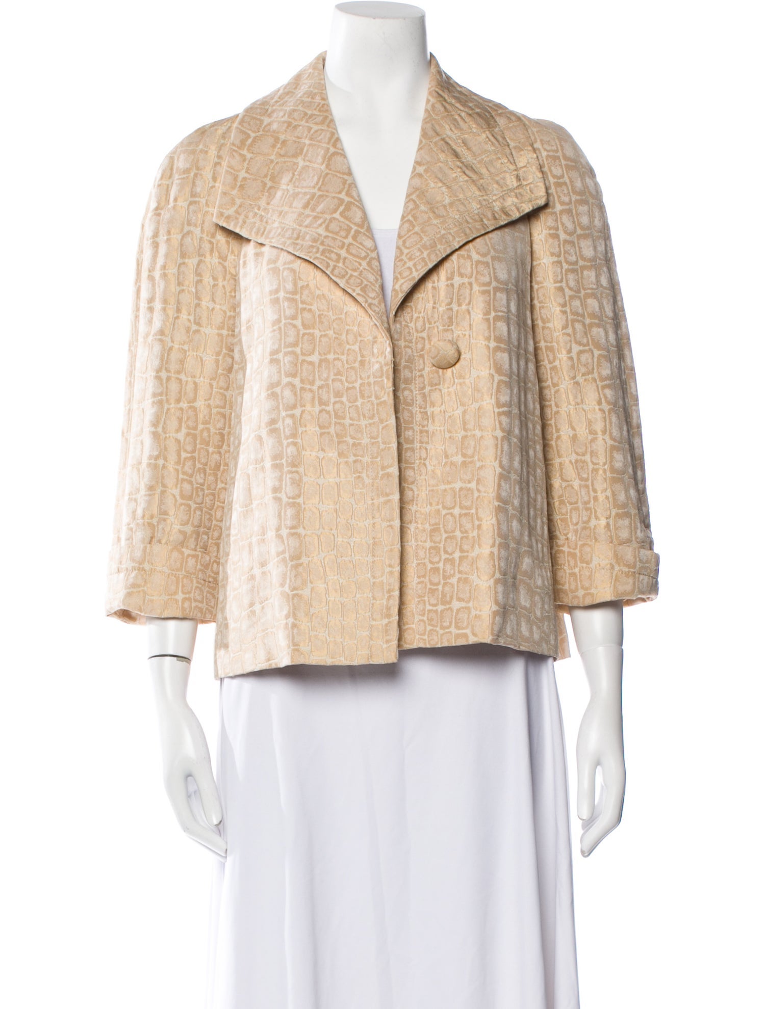 St. John Collection Animal Print Jacket - Neutrals Jackets, Clothing ...