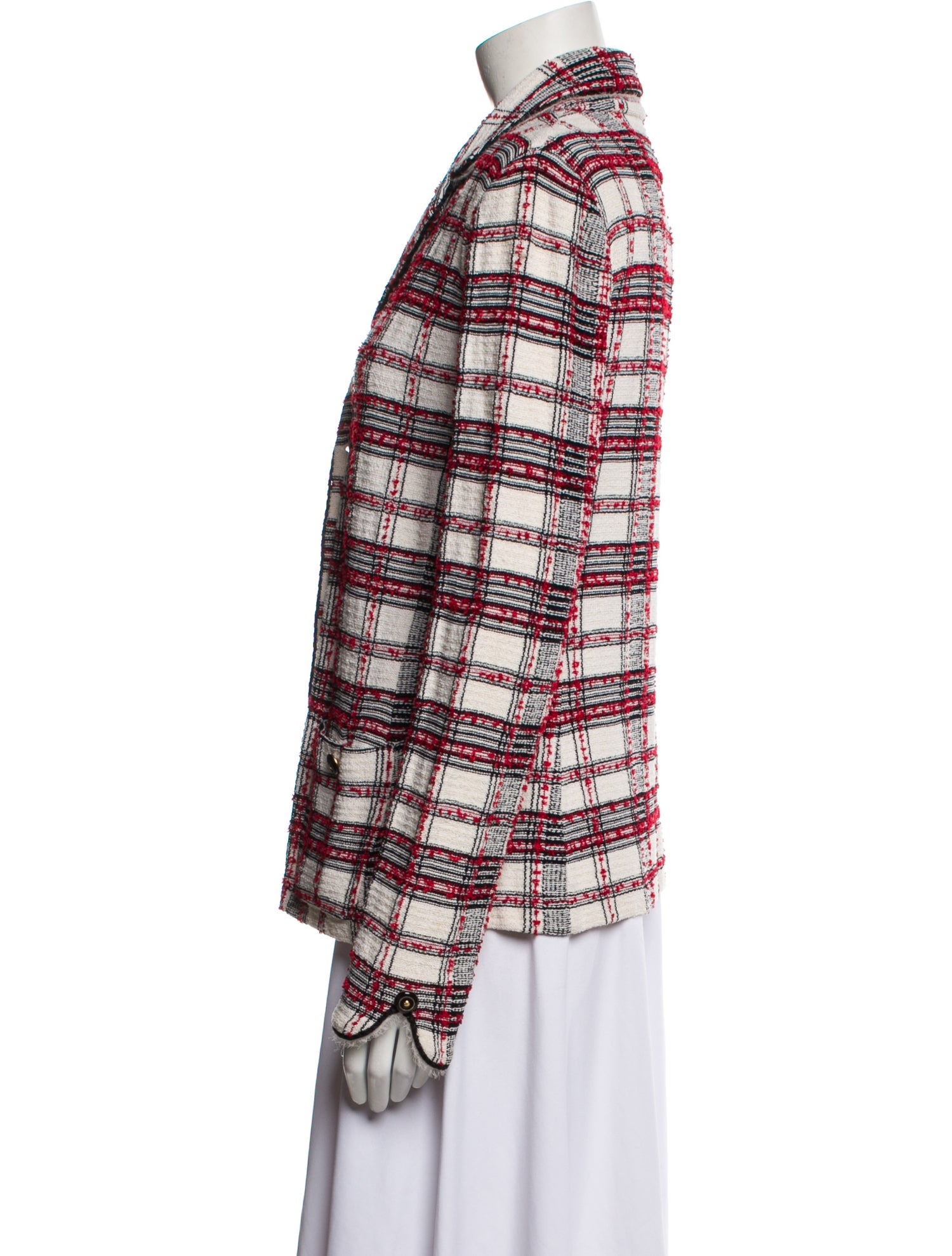 Marc Jacobs Tweed Pattern Blazer - Brown Jackets, Clothing - MAR189798 ...