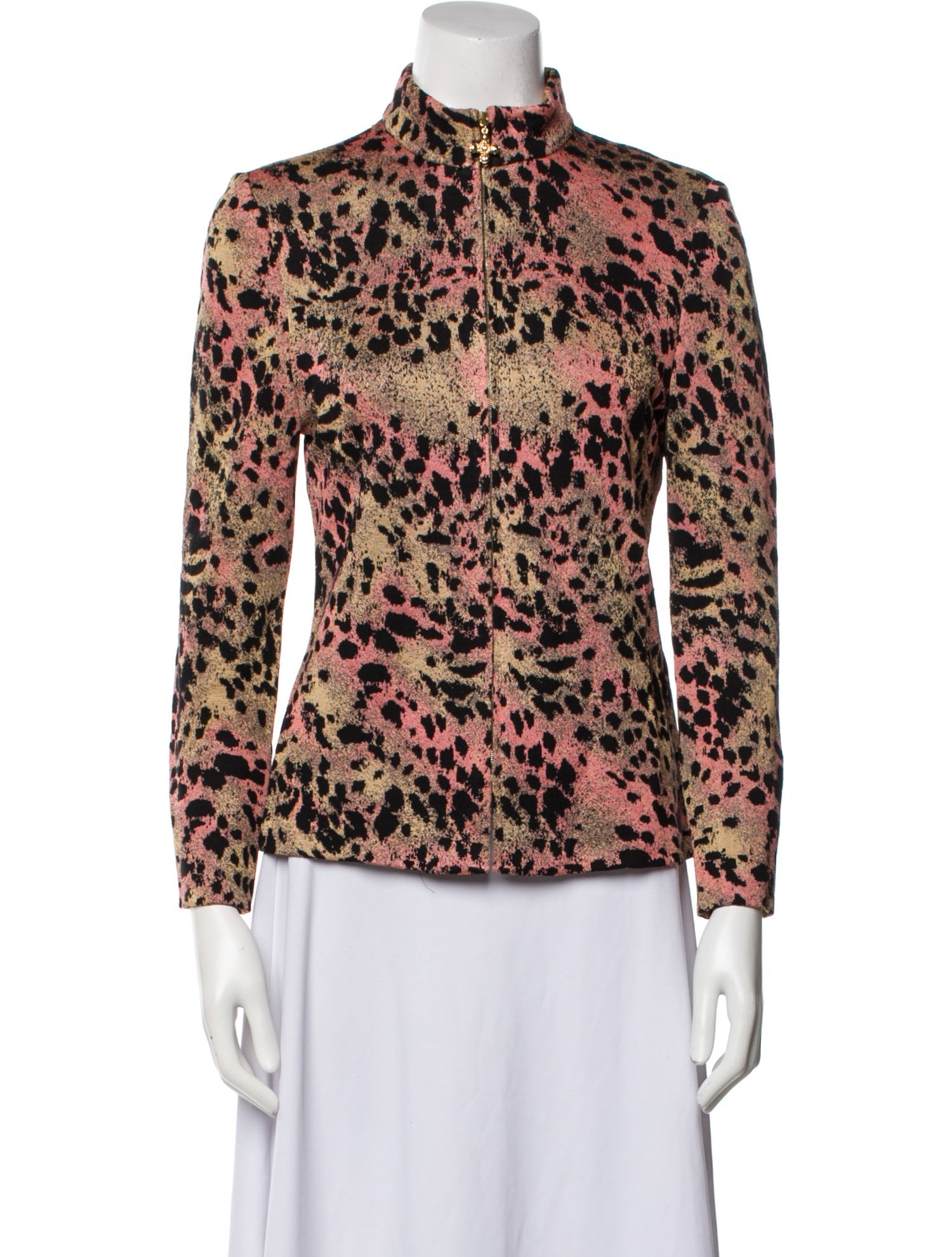 St. John Collection Animal Print Jacket - Brown Jackets, Clothing ...