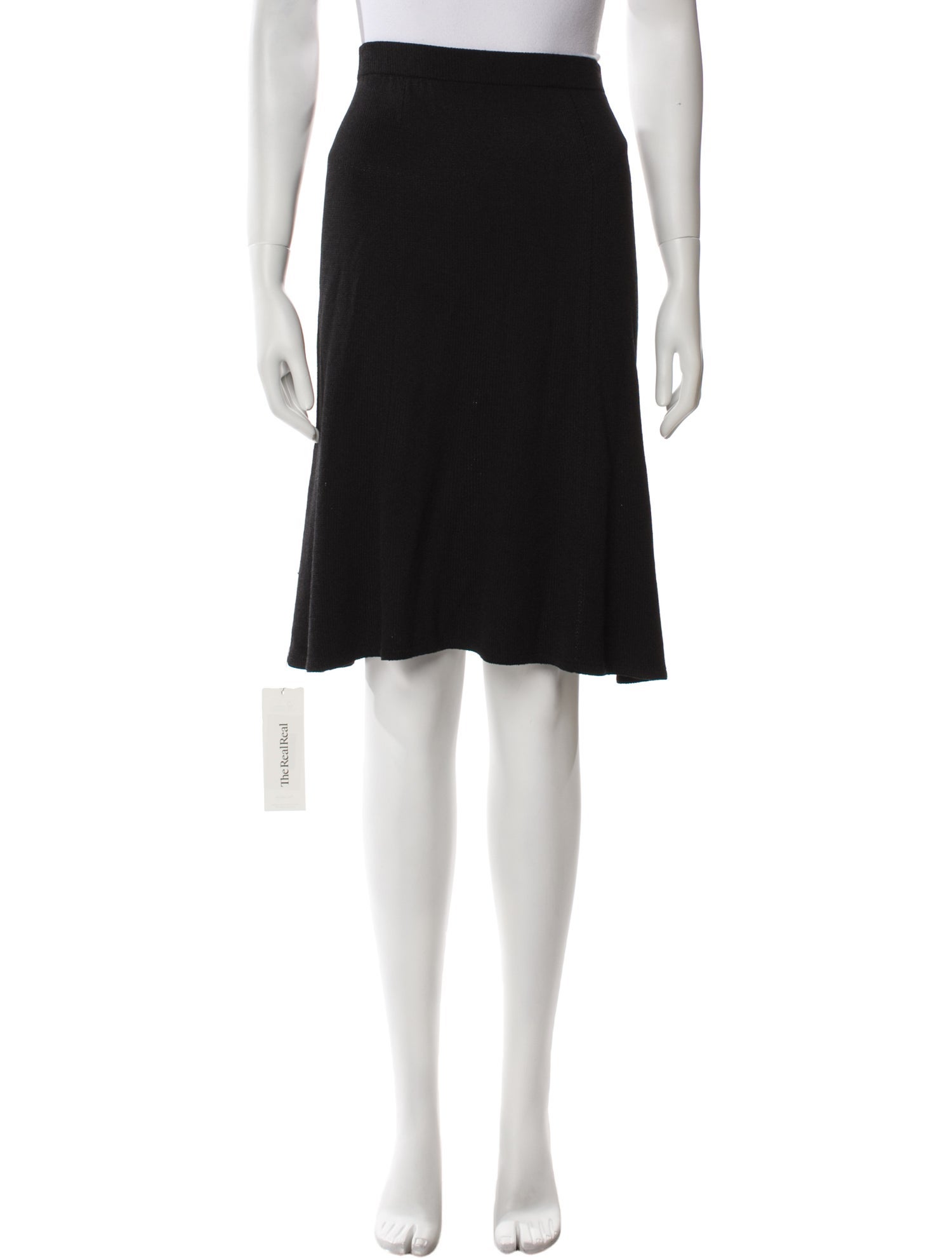 St. John Caviar Wool Knee-Length Skirt w/ Tags - Black Skirts, Clothing ...