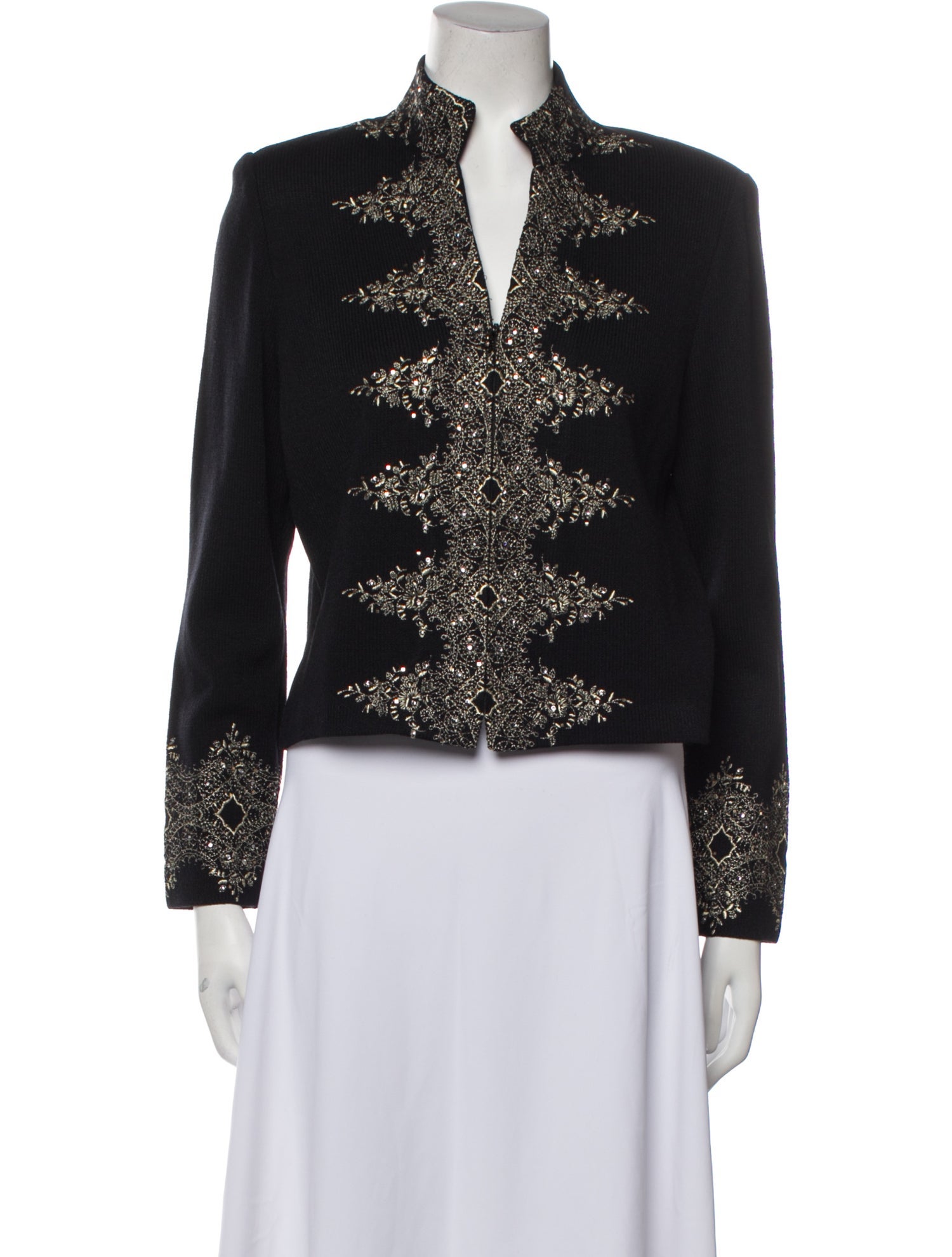 St. John Evening Printed Evening Jacket - Blue Jackets, Clothing ...