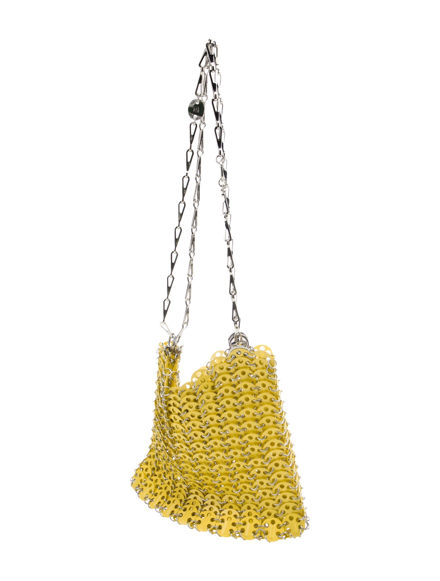 Rabanne Chain-Link Metal Shoulder Bag - Yellow Shoulder Bags, Handbags ...
