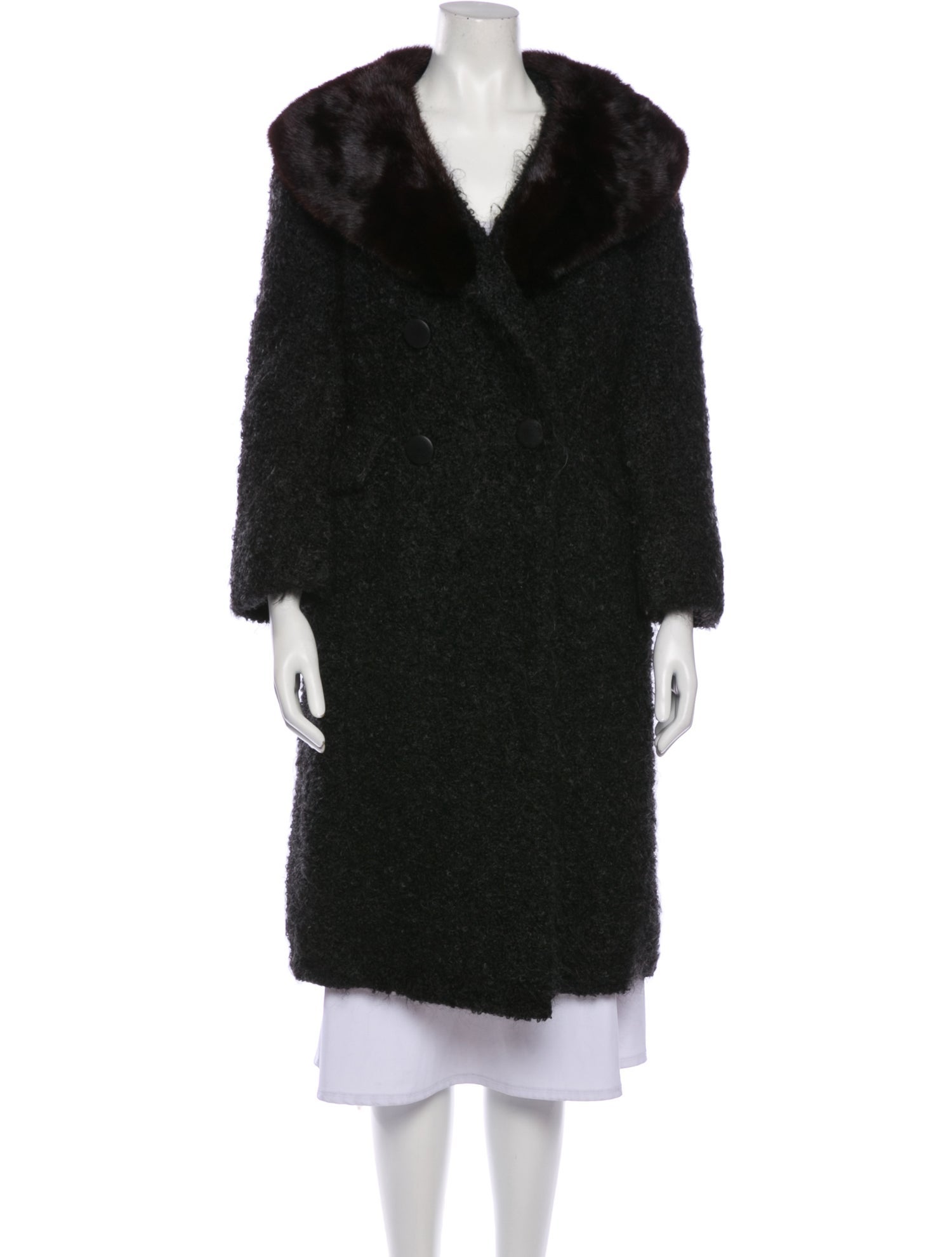 Saks Fifth Avenue Fur Coat - Grey Coats, Clothing - SKS35571 | The RealReal