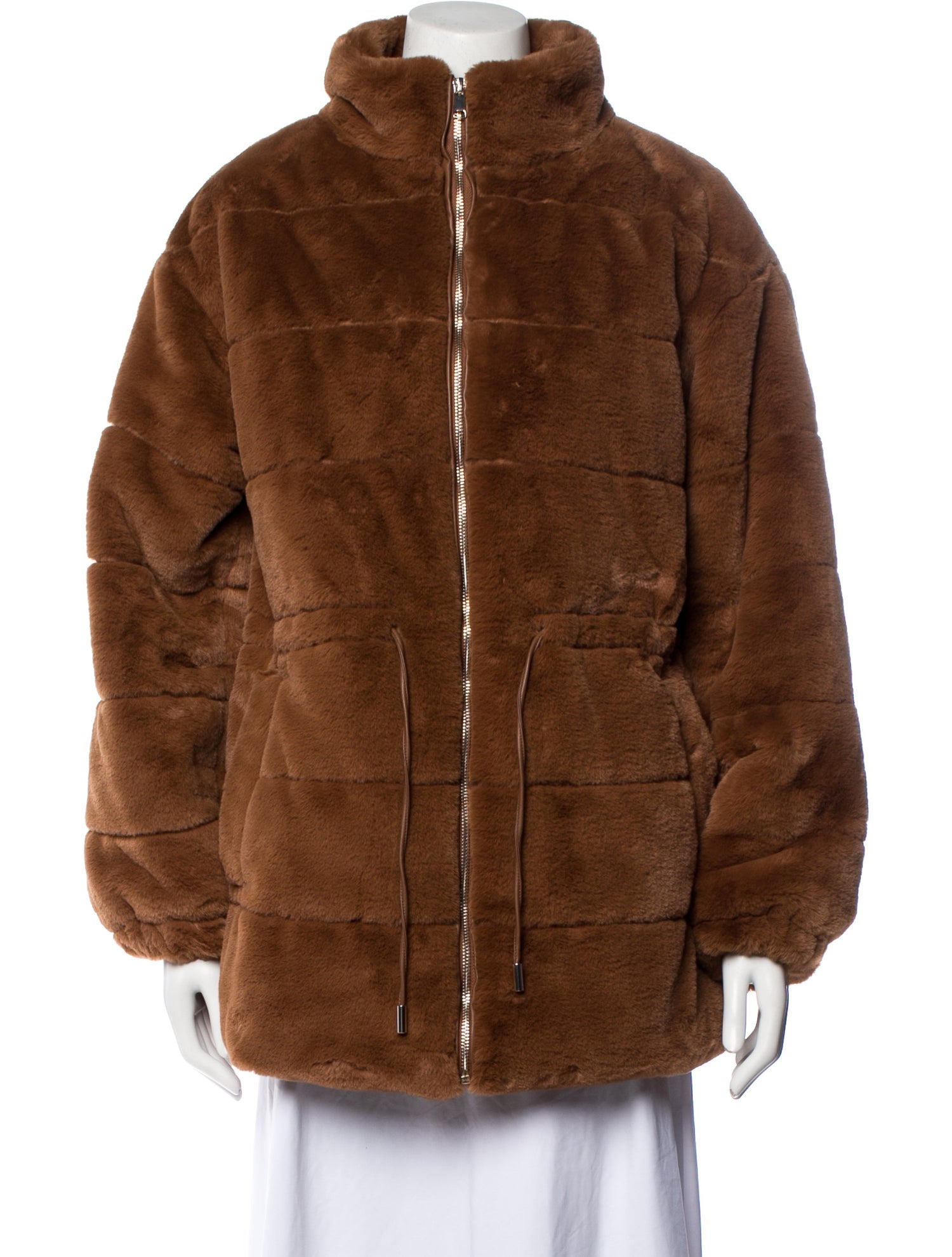 Saks Fifth Avenue Faux Fur Coat - Neutrals Coats, Clothing - SKS39441 ...