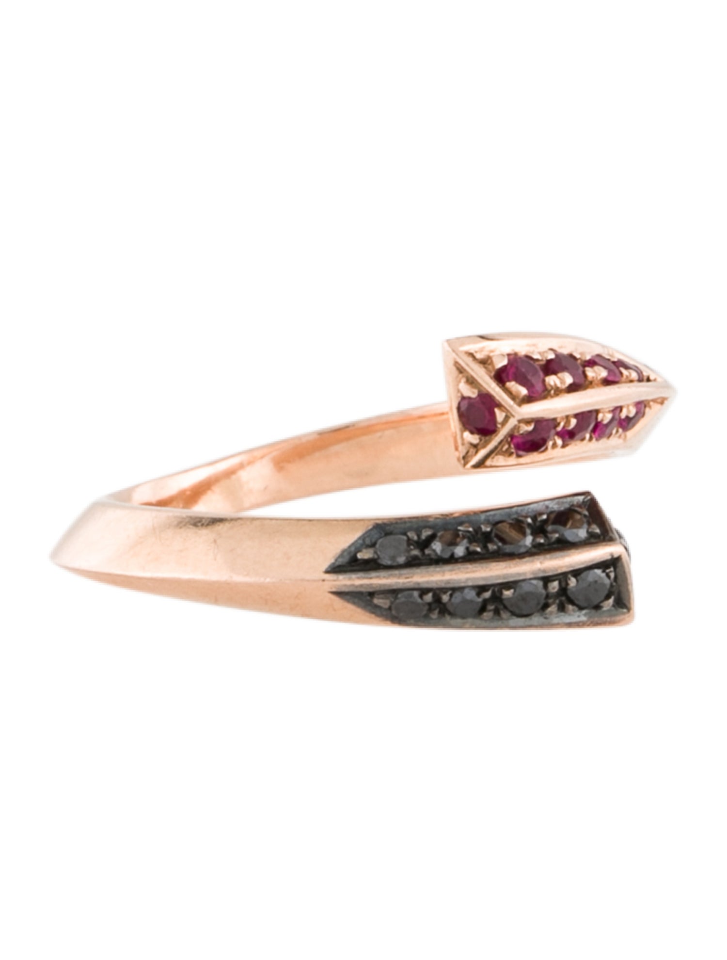Selin Kent 14K Ruby & Black Diamond Eva Ring - 14K Rose Gold Band, Rings - SKT20033 | The RealReal
