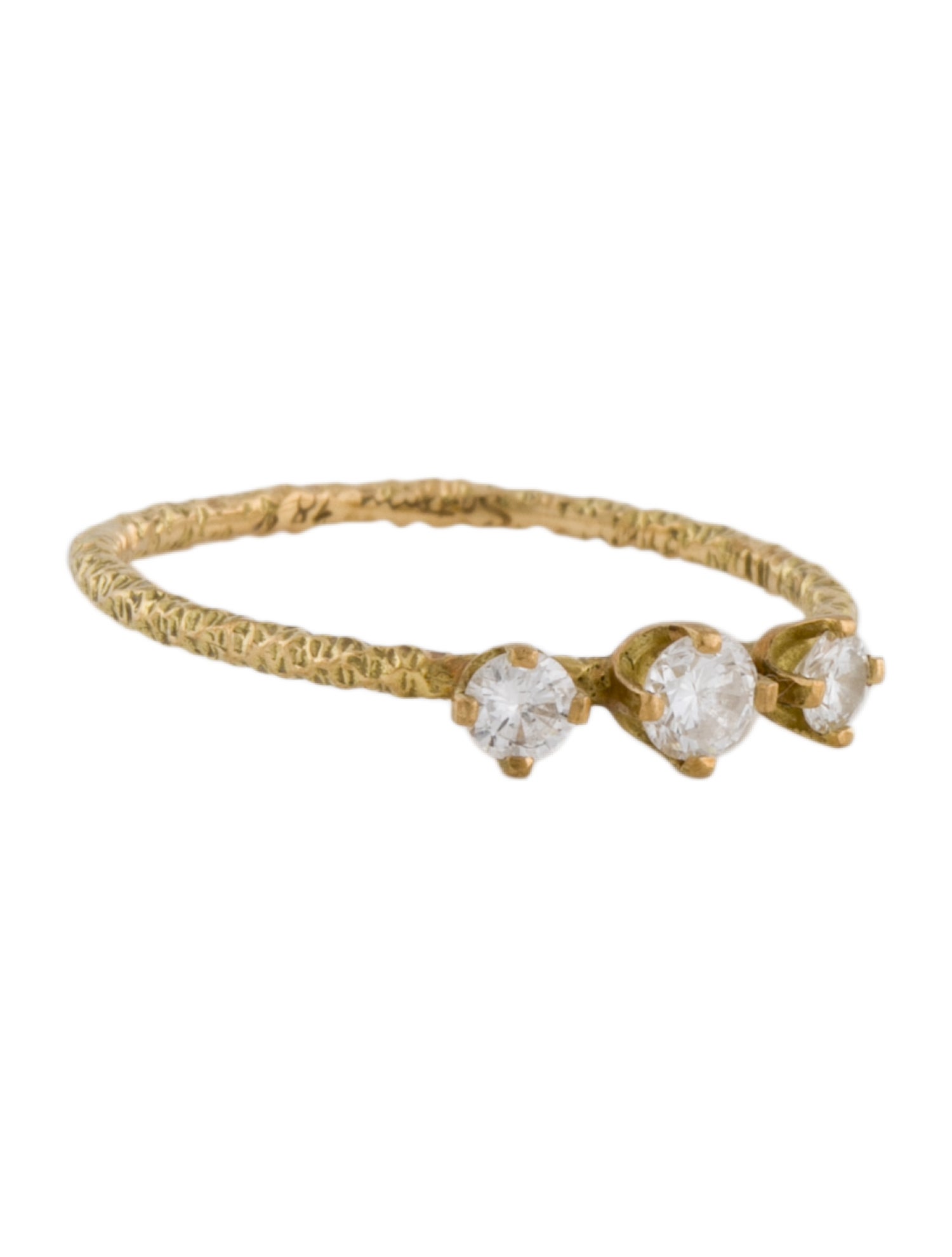 Satomi Kawakita 18K Diamond Homespun Ring - Band, Rings - SMKAS20168 ...