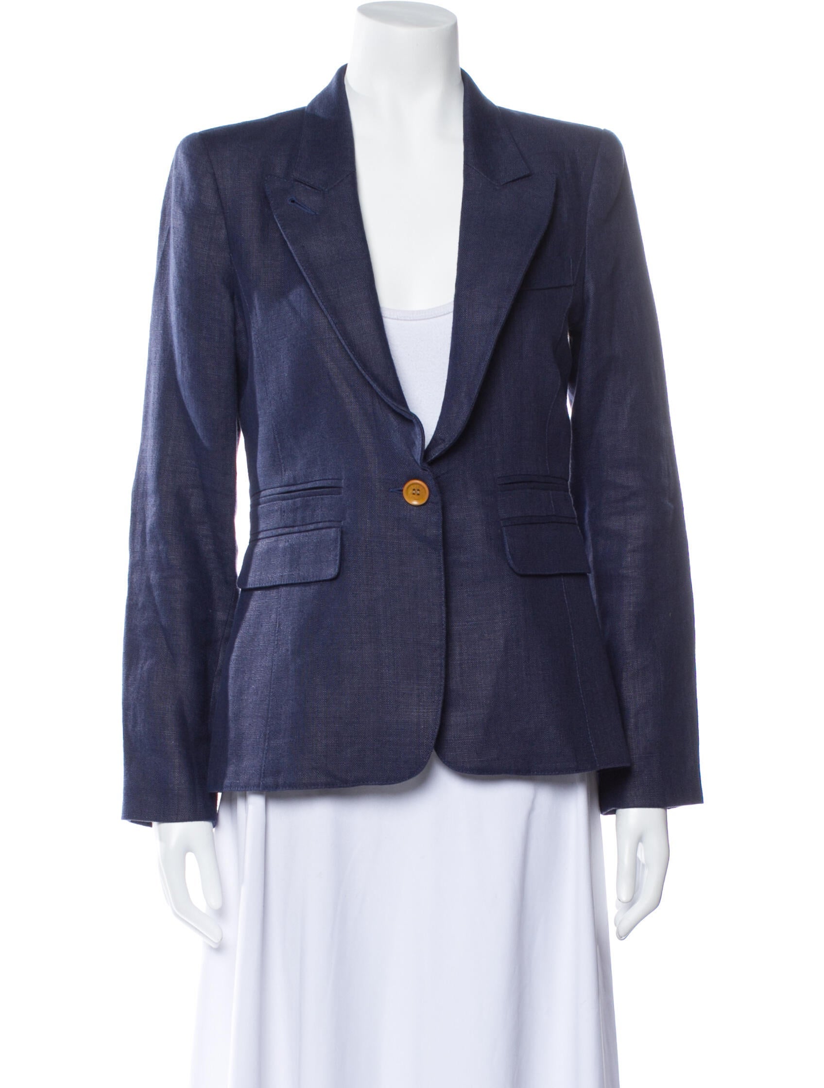 Smythe Blazer - Blue Jackets, Clothing - SMY32953 | The RealReal