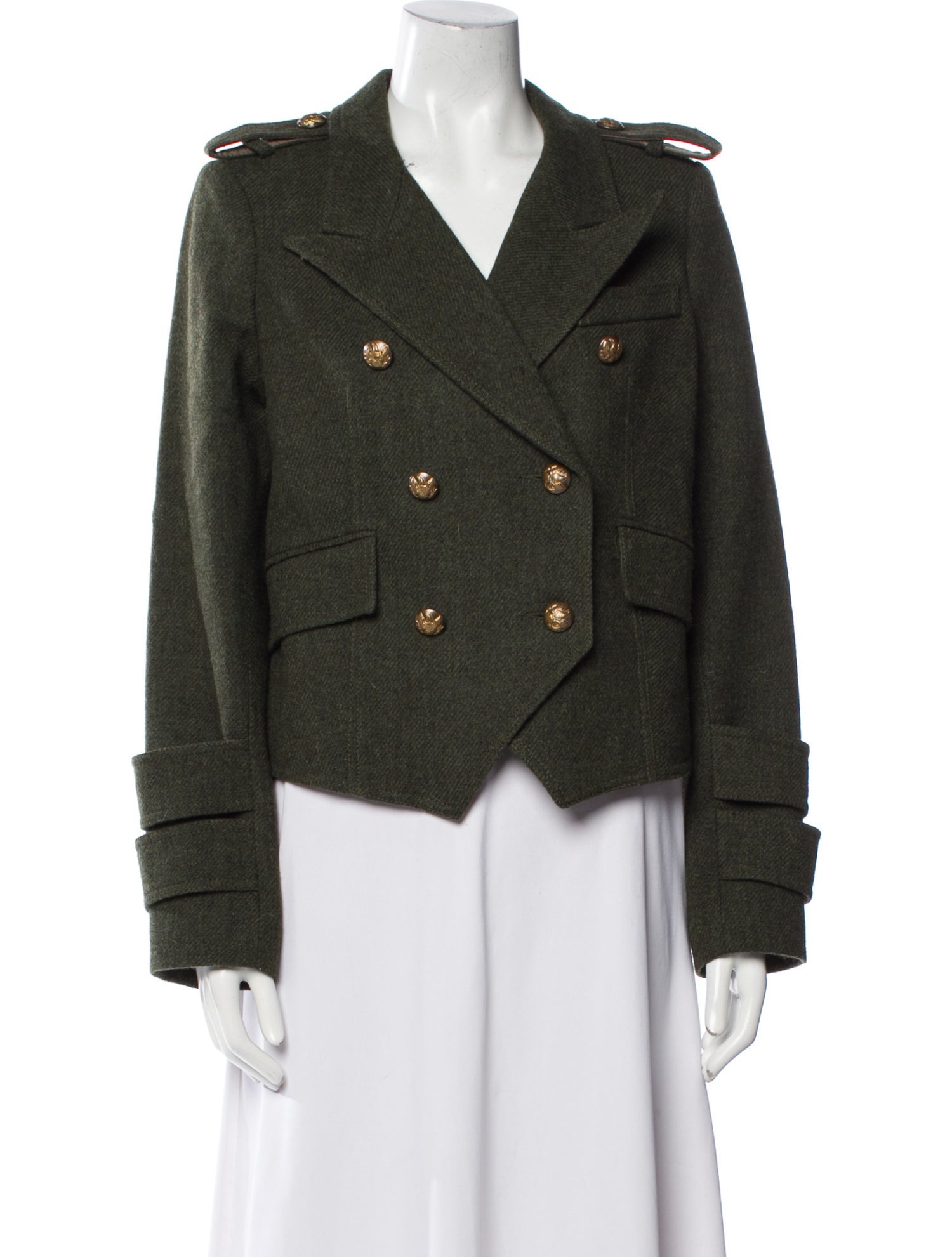 Smythe Wool Blazer - Green Jackets, Clothing - SMY37313 | The RealReal