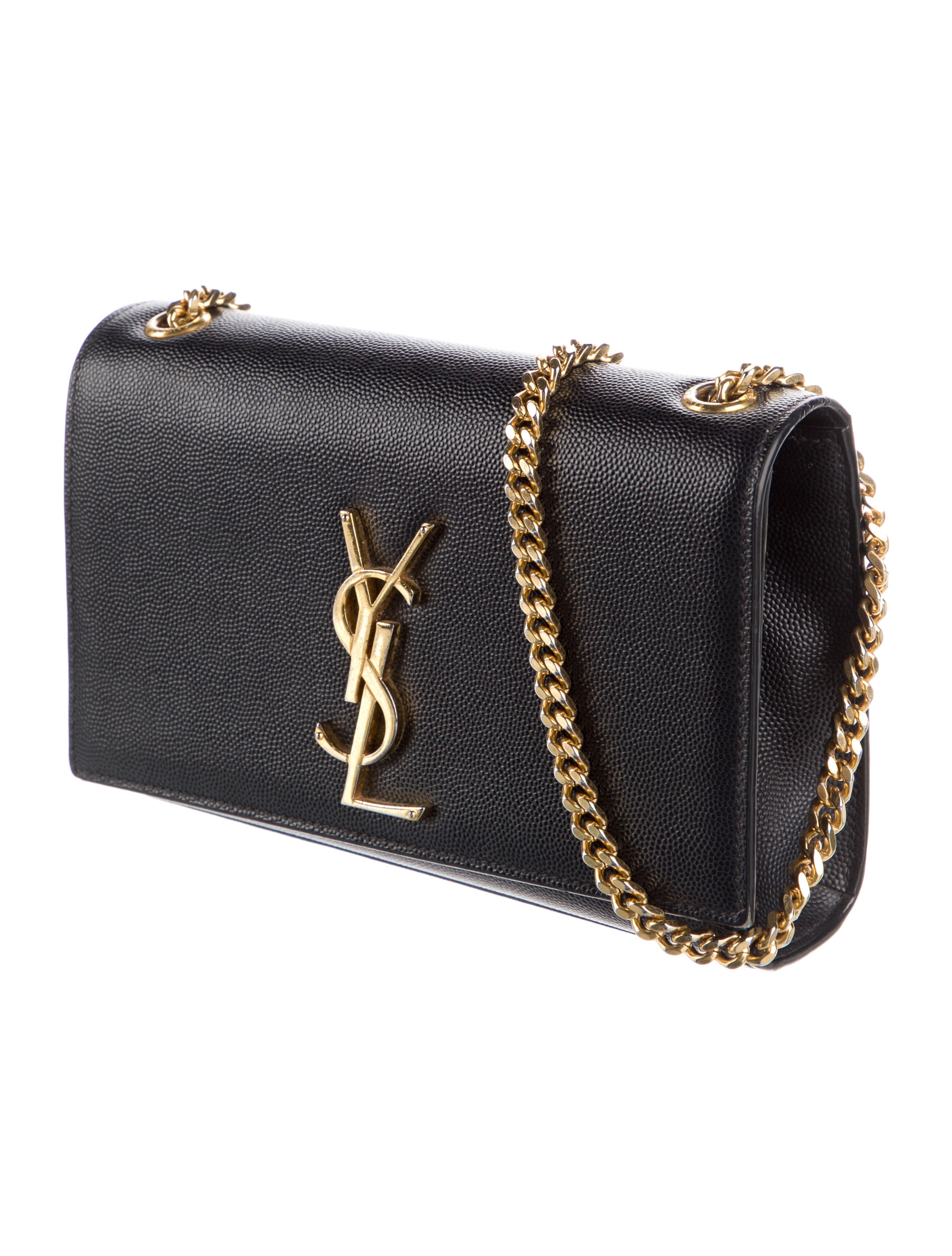 Saint Laurent Monogram Kate Bag - Black Crossbody Bags, Handbags ...
