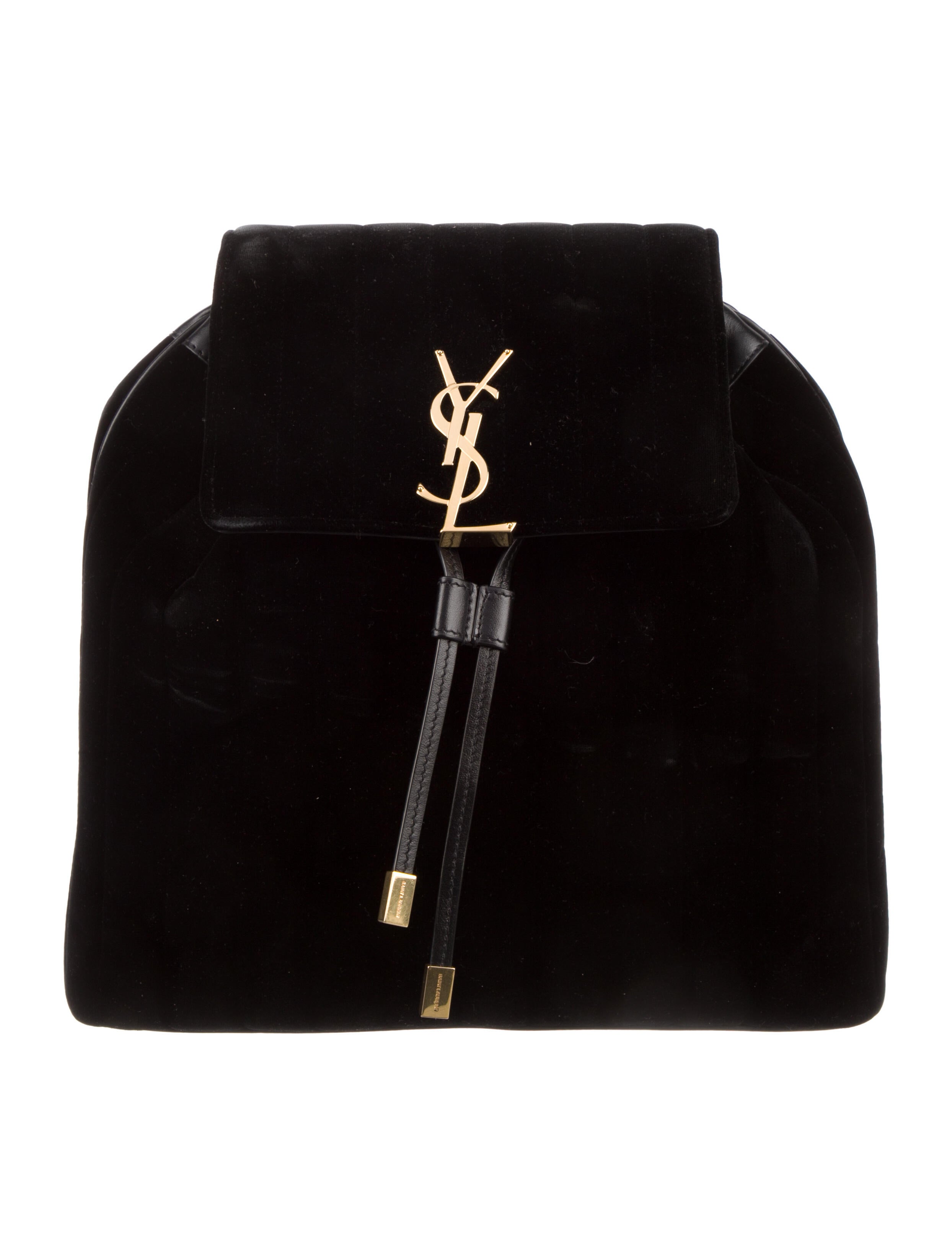 Saint Laurent Small Velvet Festival Backpack - Black Backpacks ...
