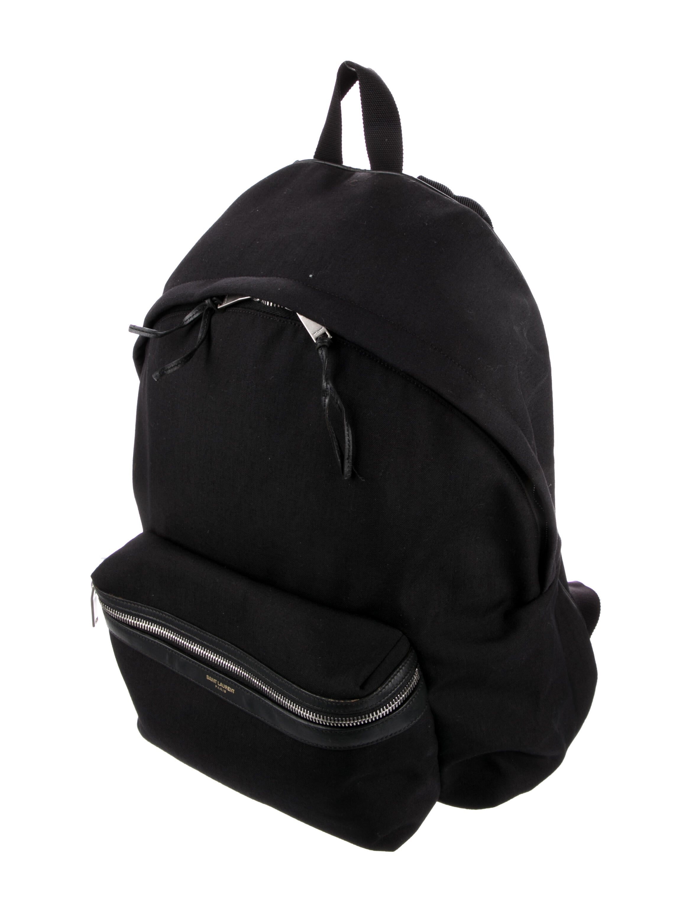 Saint Laurent Canvas Giant City Backpack - Black Backpacks, Bags ...