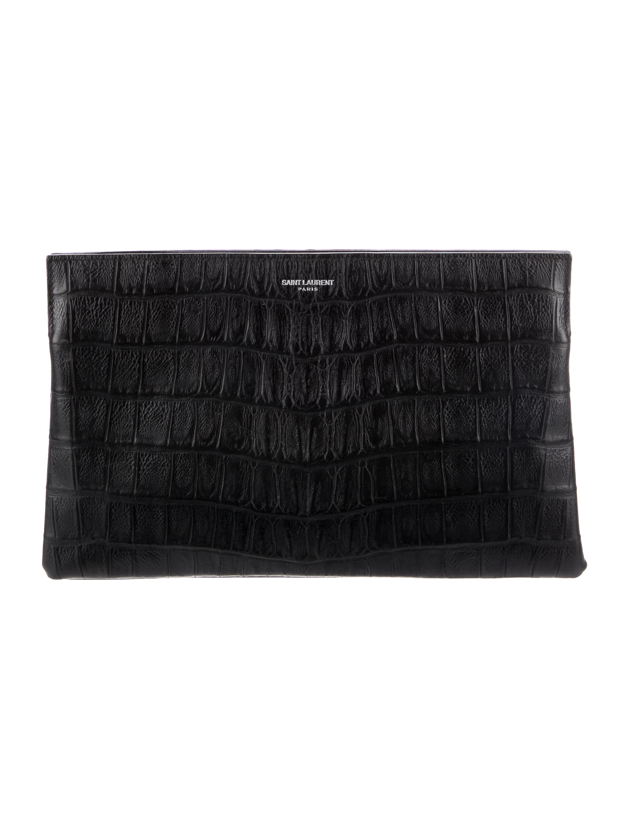 Saint Laurent Bo Gun Chain Clutch - Black Clutches, Handbags - SNT25118 ...