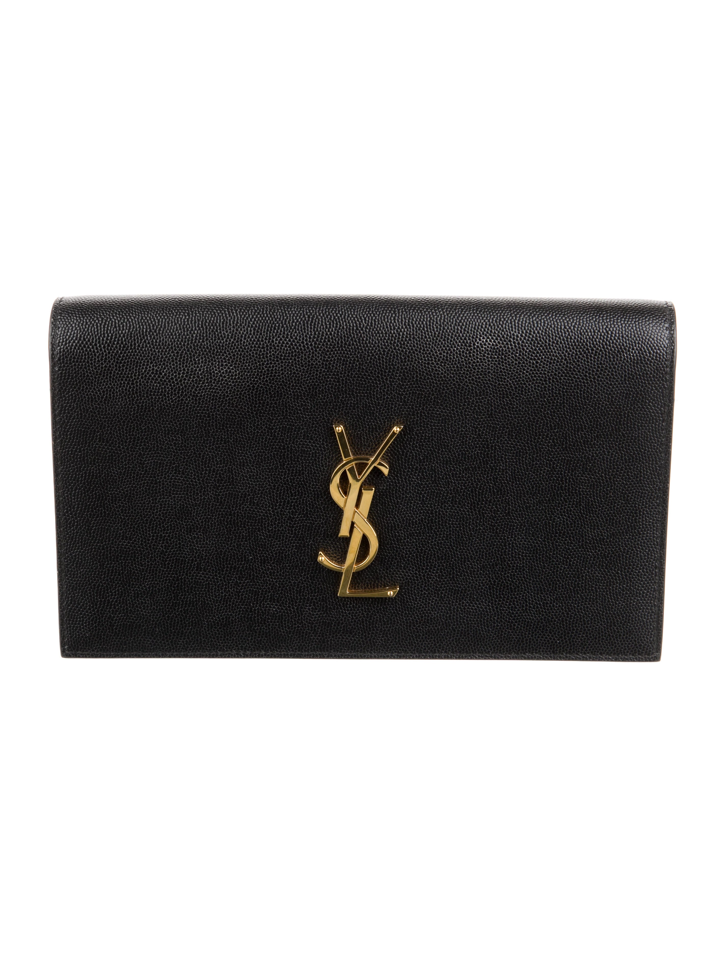 Saint Laurent Bo Gun Chain Clutch - Black Clutches, Handbags - SNT25118 ...