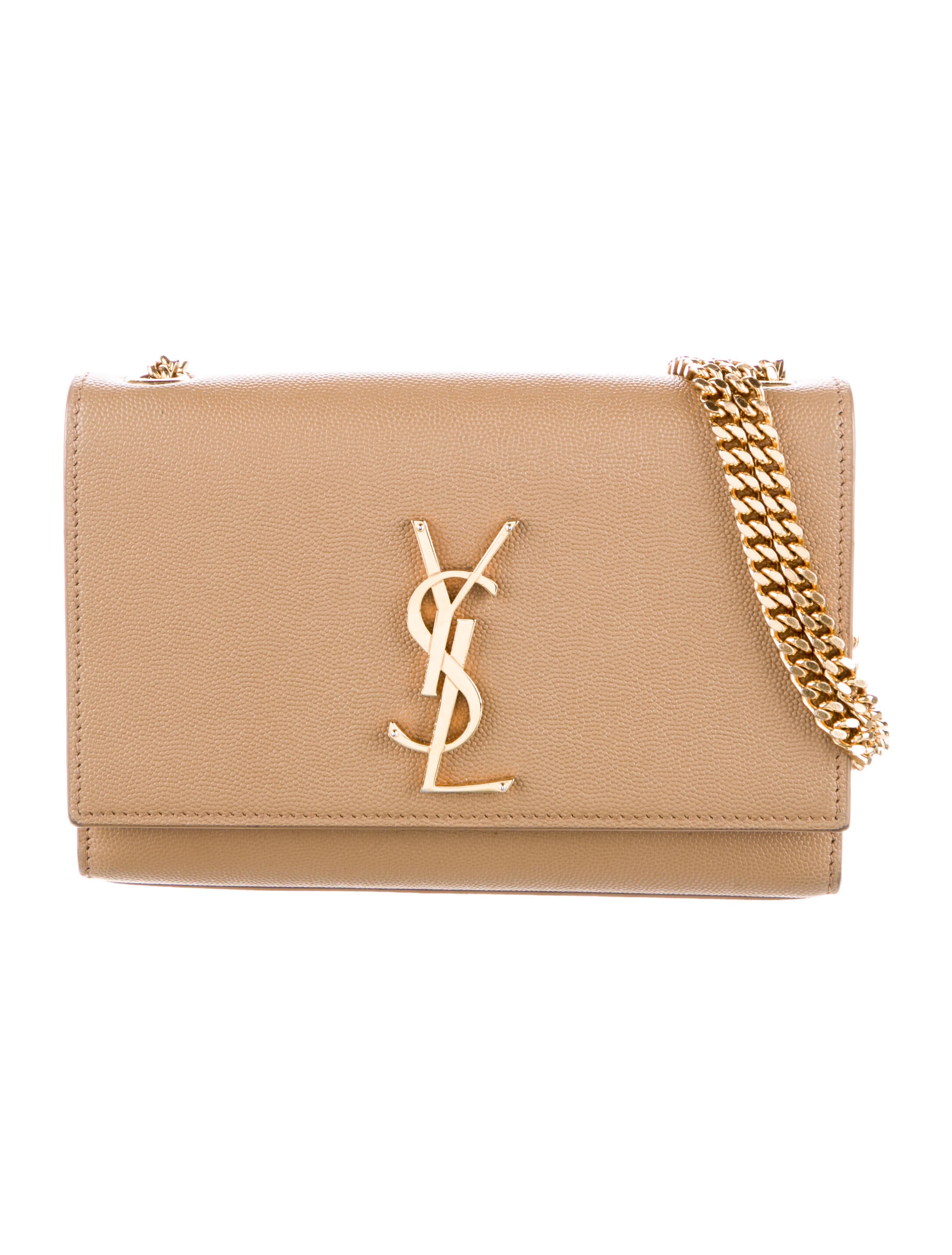 Saint Laurent Small Monogram Kate Chain Bag - Neutrals Crossbody Bags ...