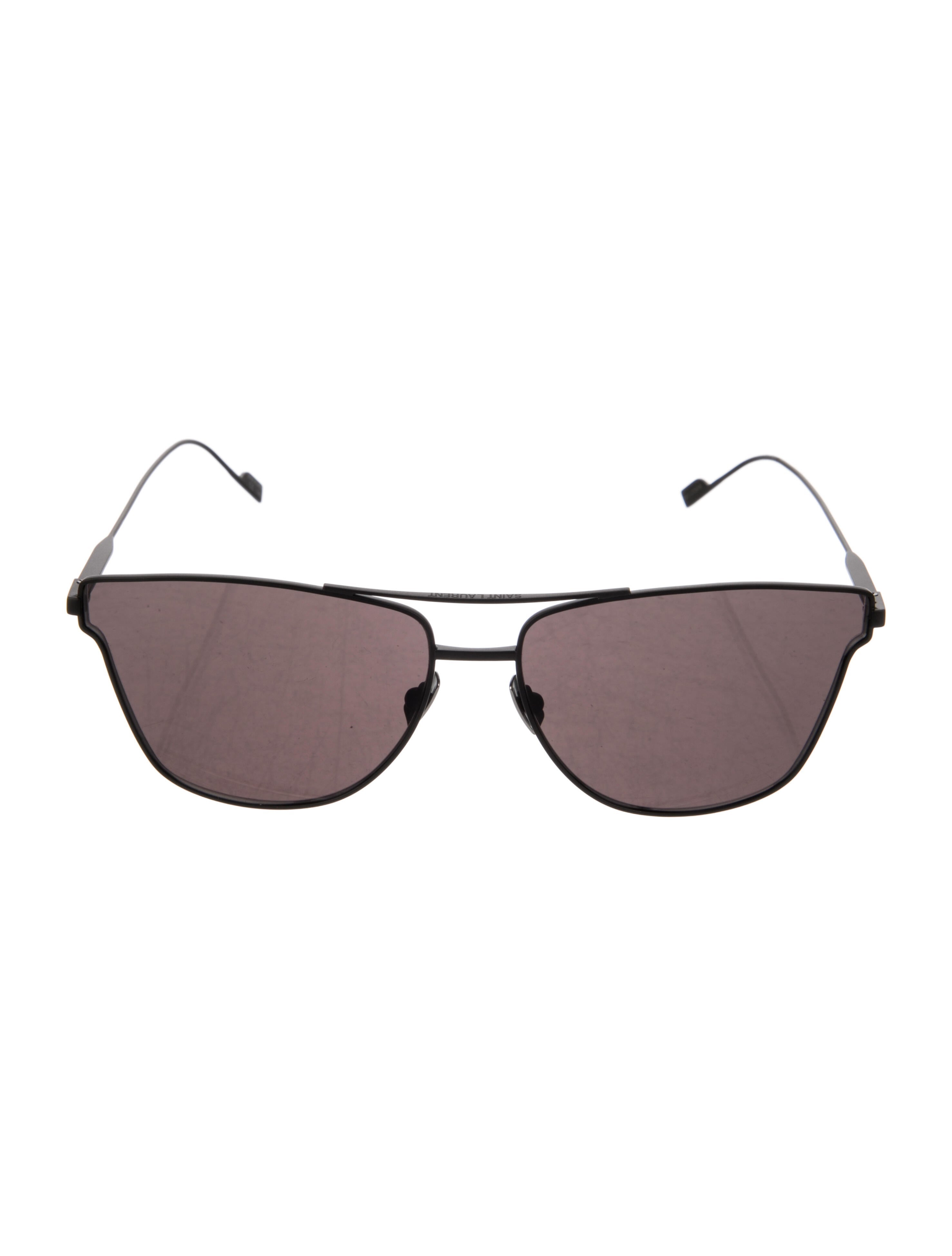 Gianni Versace Oval Chain-Link Sunglasses - Black Sunglasses ...