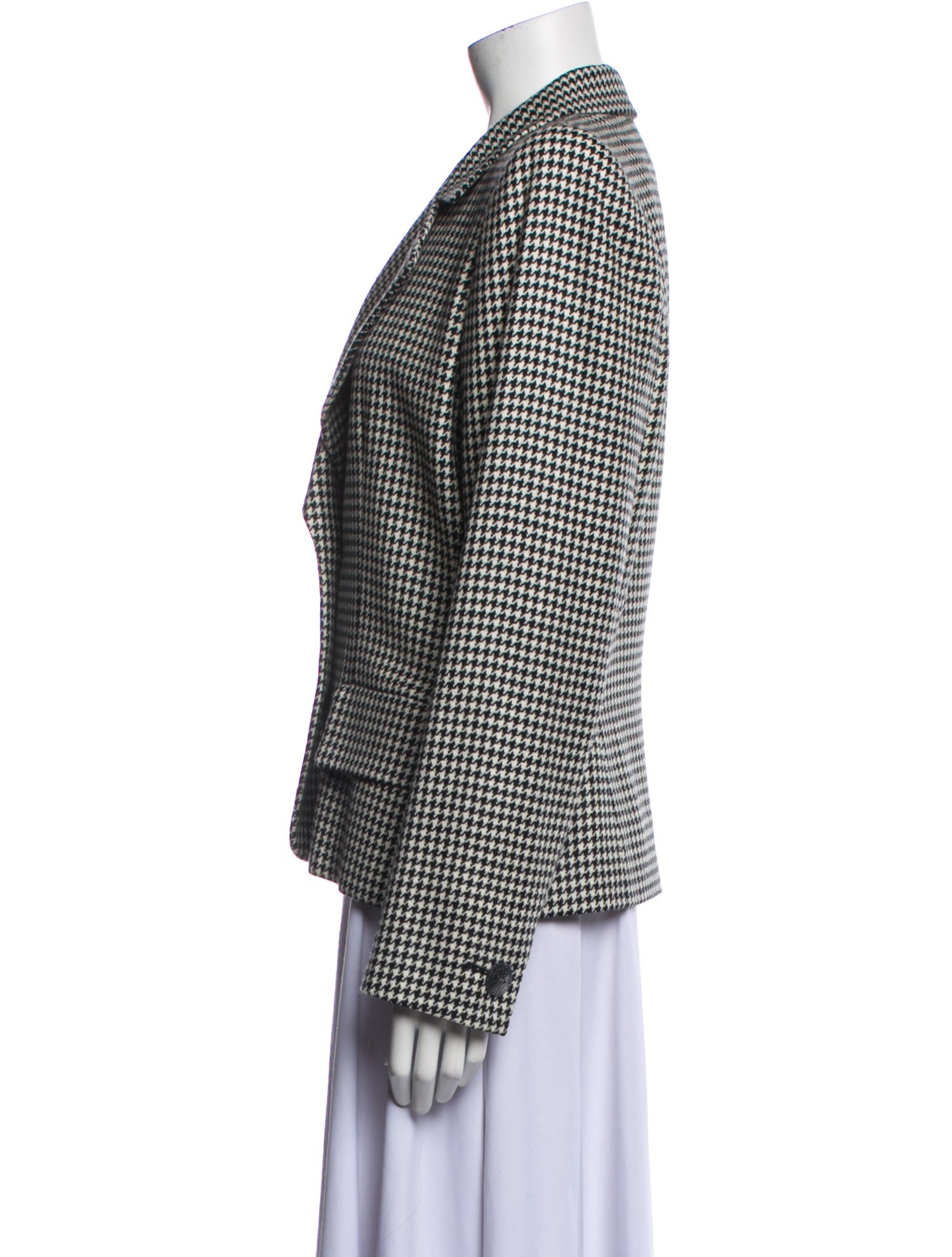 Ralph Lauren Collection Houndstooth Print Jacket - Black Jackets ...