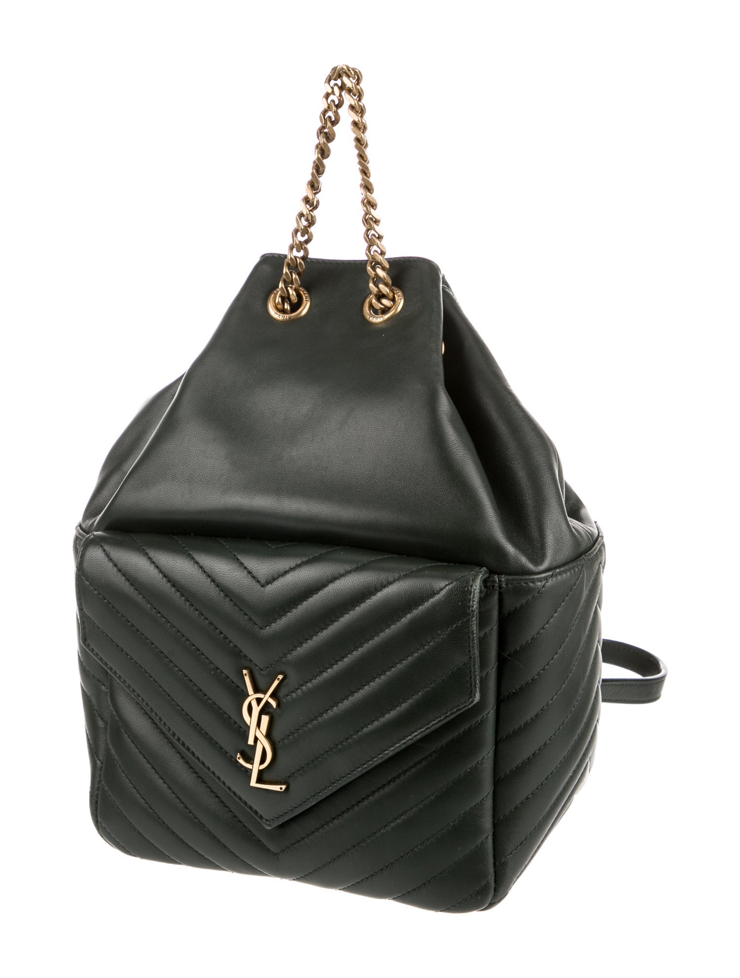 Saint Laurent 2022 Monogram Matelassé Joe Backpack - Green Backpacks ...