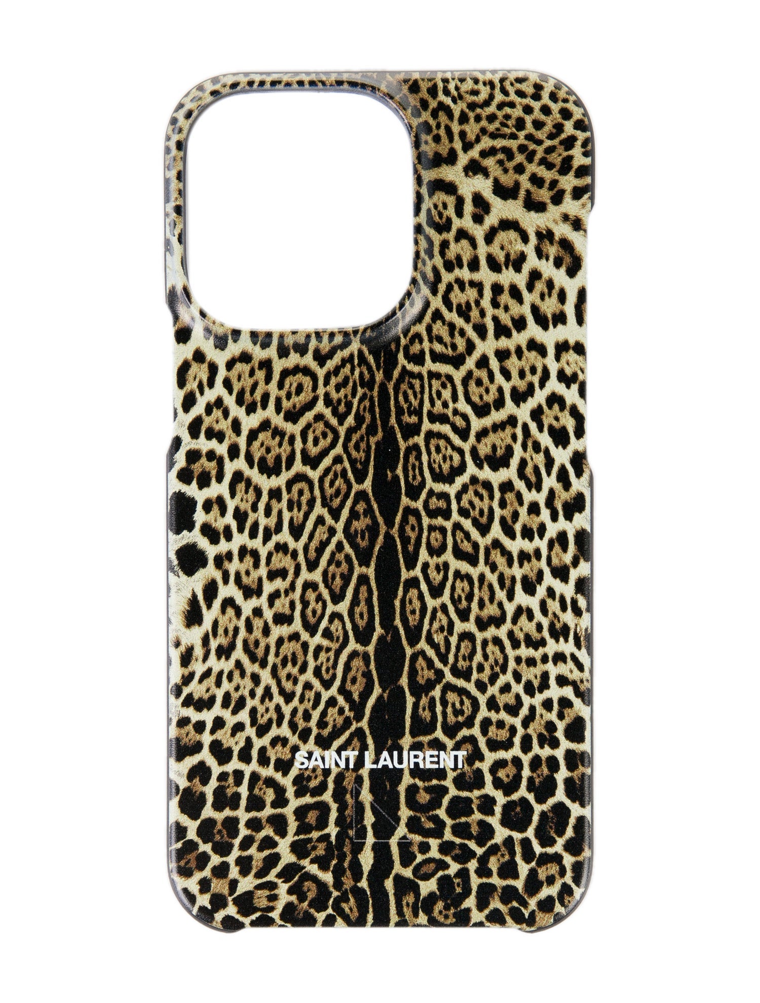 Saint Laurent Neutral Leopard Printed iPhone 12 Phone Case w/ Tags ...