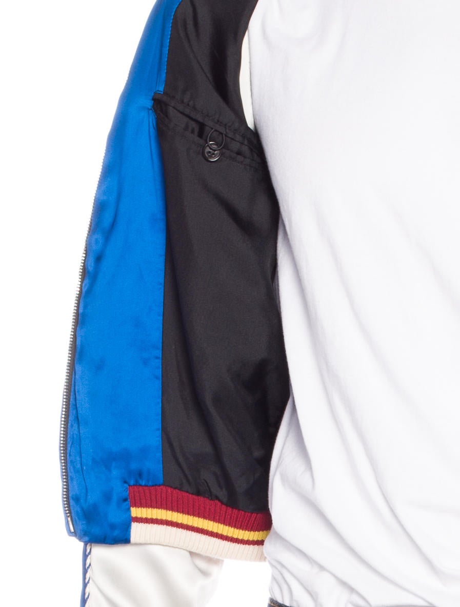 Saint Laurent Satin Teddy Jacket Clothing Snt32126 The Realreal
