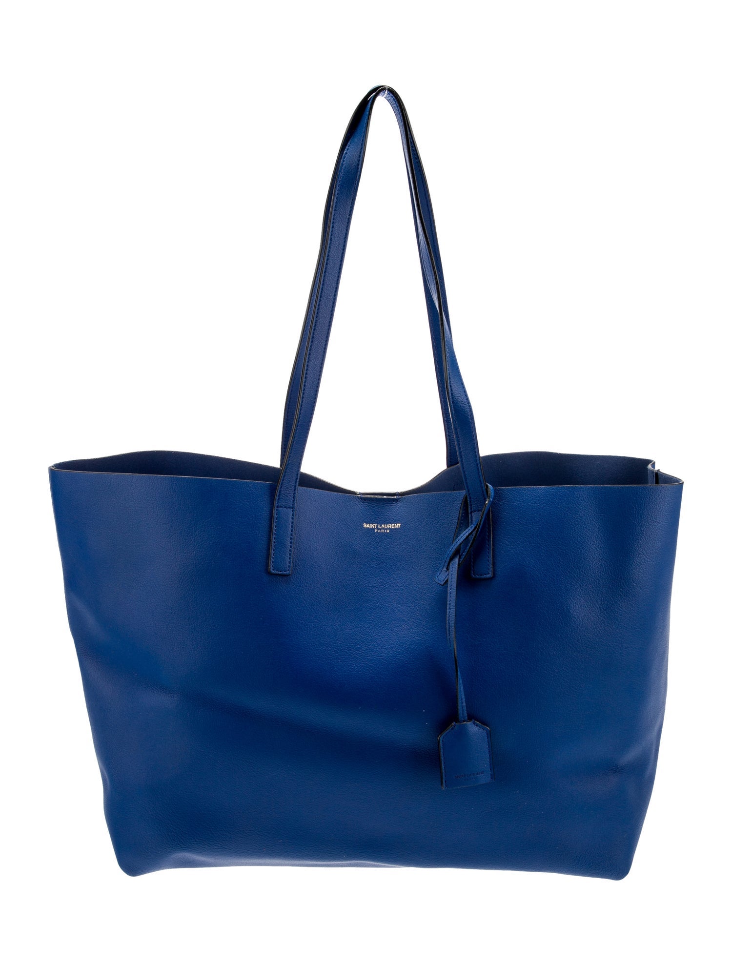 Saint Laurent E/W Shopping Tote w/ Pouch - Blue Totes, Handbags ...
