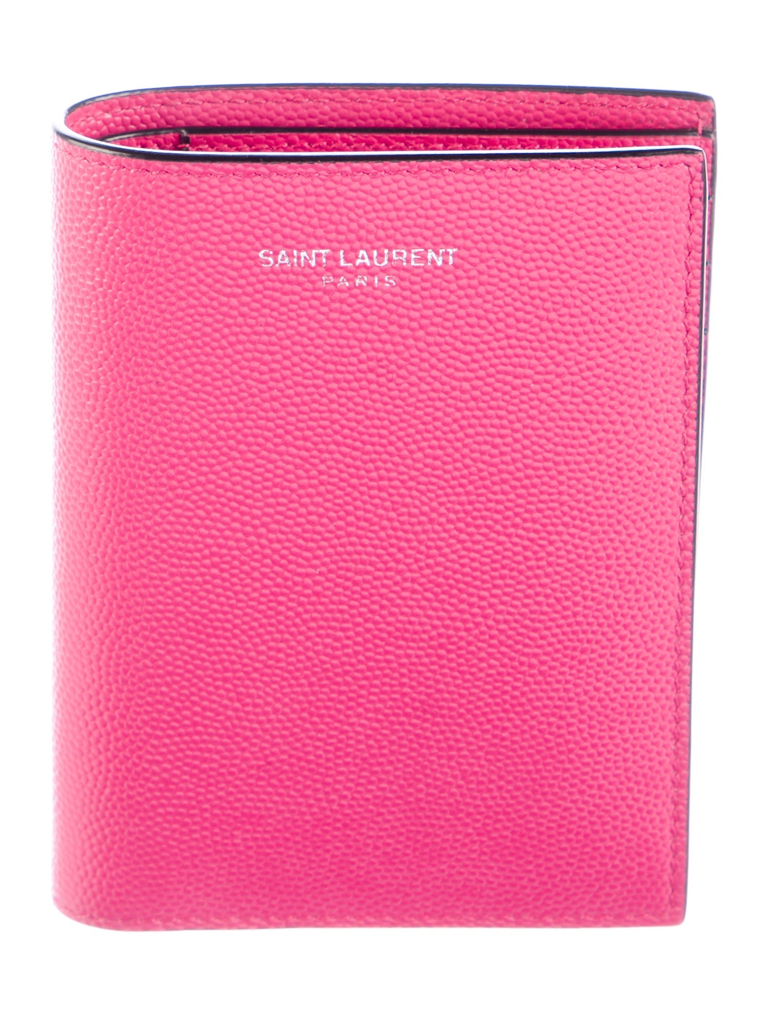 Saint Laurent Leather Wallet - Pink Wallets, Accessories - SNT332127 ...