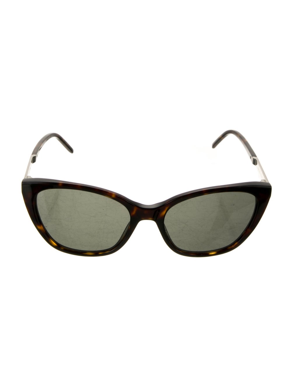 Saint Laurent Cat Eye Tinted Sunglasses Brown Sunglasses Accessories Snt332833 The Realreal