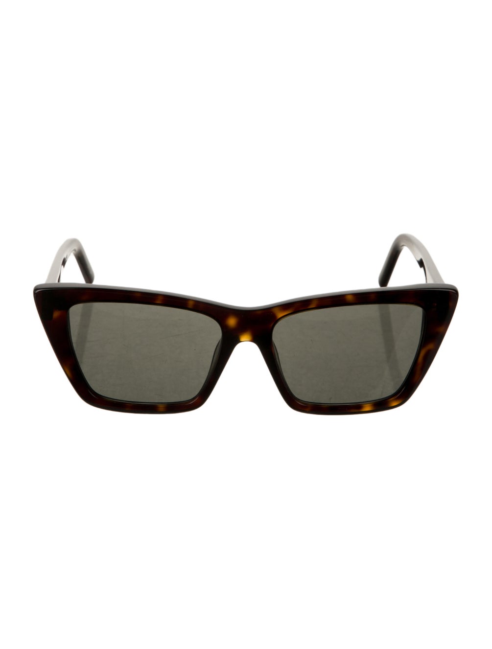 Saint Laurent Cat Eye Tinted Sunglasses Brown Sunglasses Accessories Snt332949 The Realreal