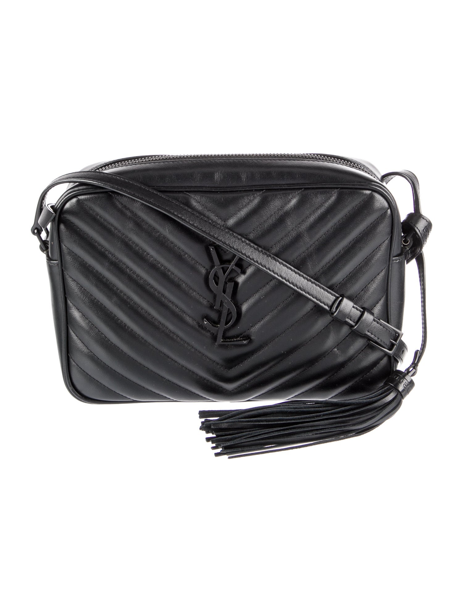 Saint Laurent Monogram Lou Camera Bag - Black Crossbody Bags, Handbags ...
