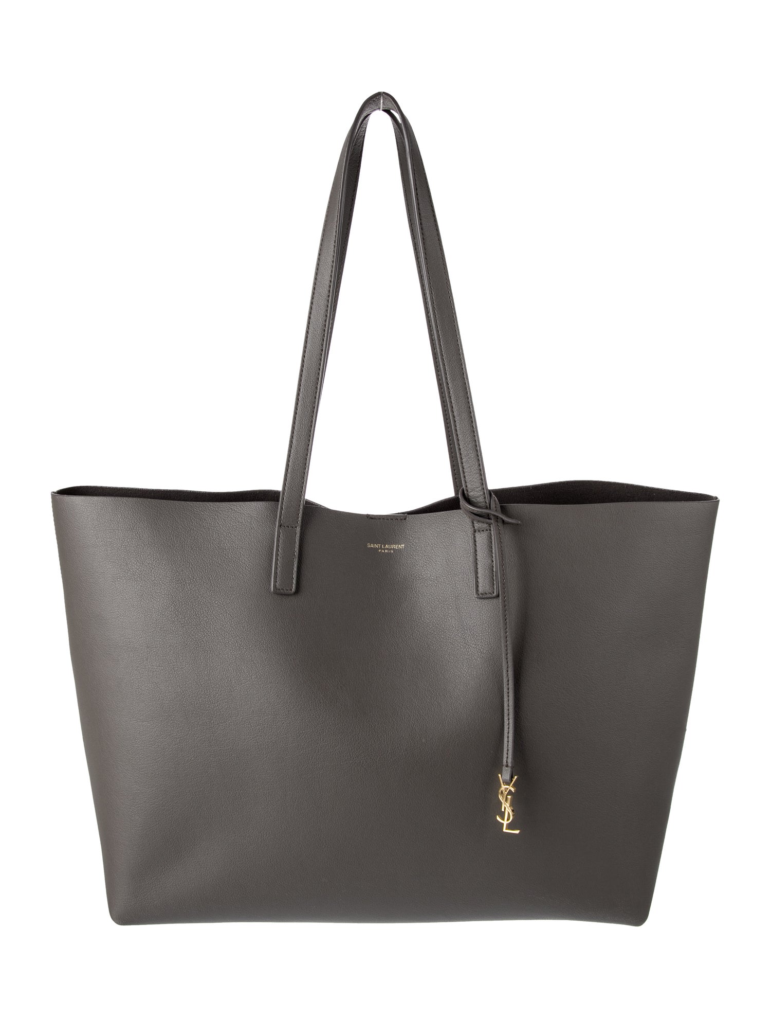 Saint Laurent Large Shopping Tote - Grey Totes, Handbags - SNT340076 ...