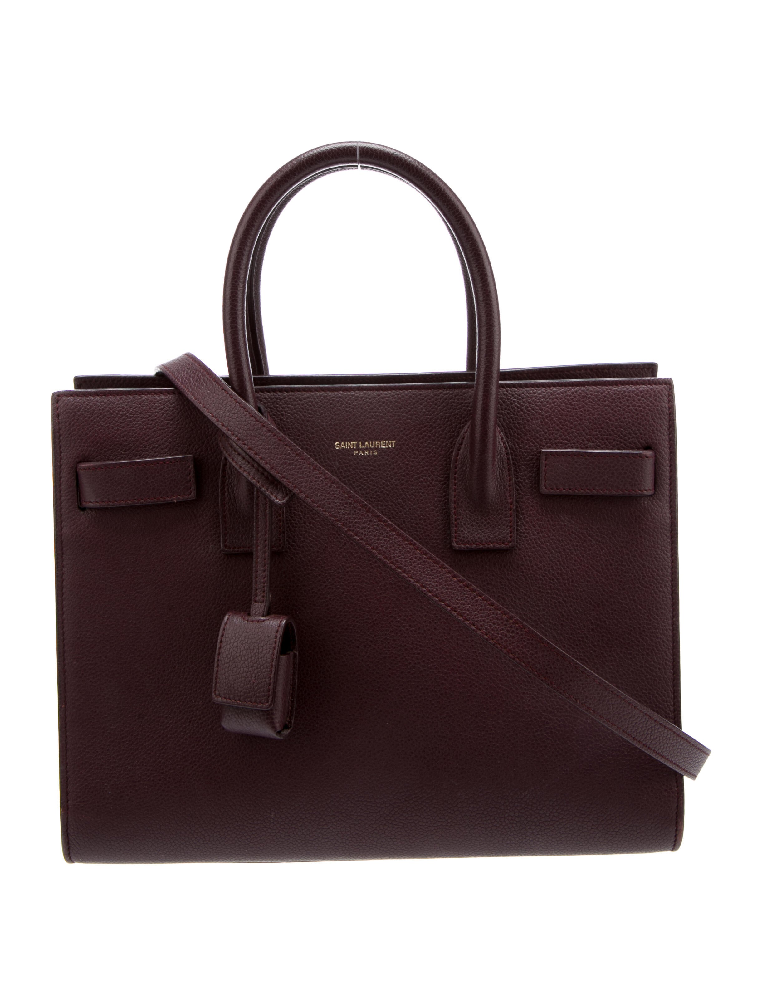 Saint Laurent Small Sac de Jour - Burgundy Totes, Handbags - SNT345299 ...
