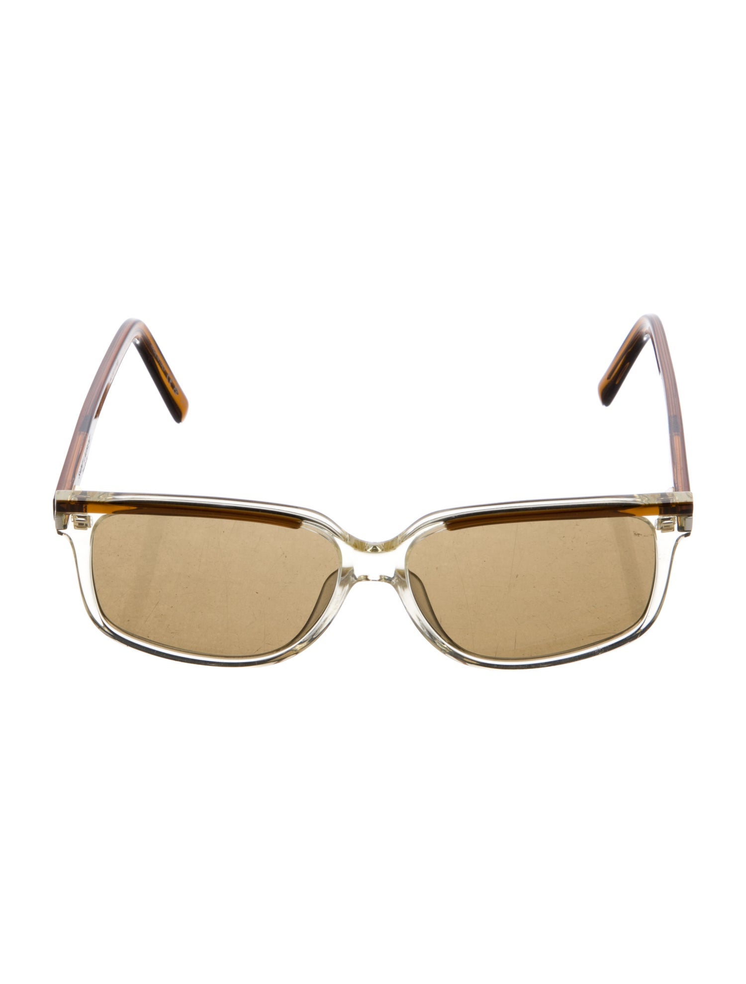 Saint Laurent Square Tinted Sunglasses - Brown Sunglasses, Accessories ...