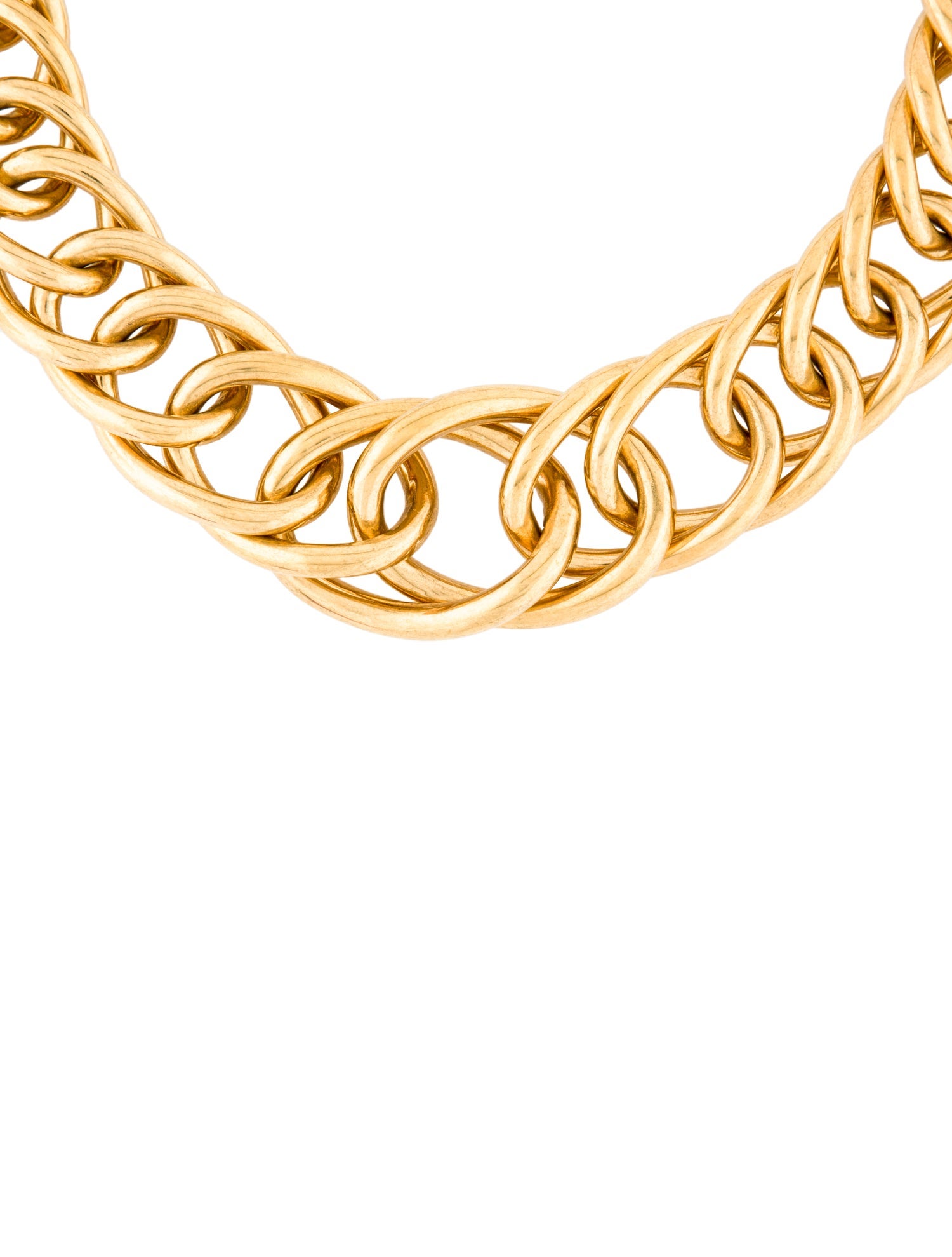 Saint Laurent Chunky Graduated Chain Necklace - Gold-Plated Chain ...