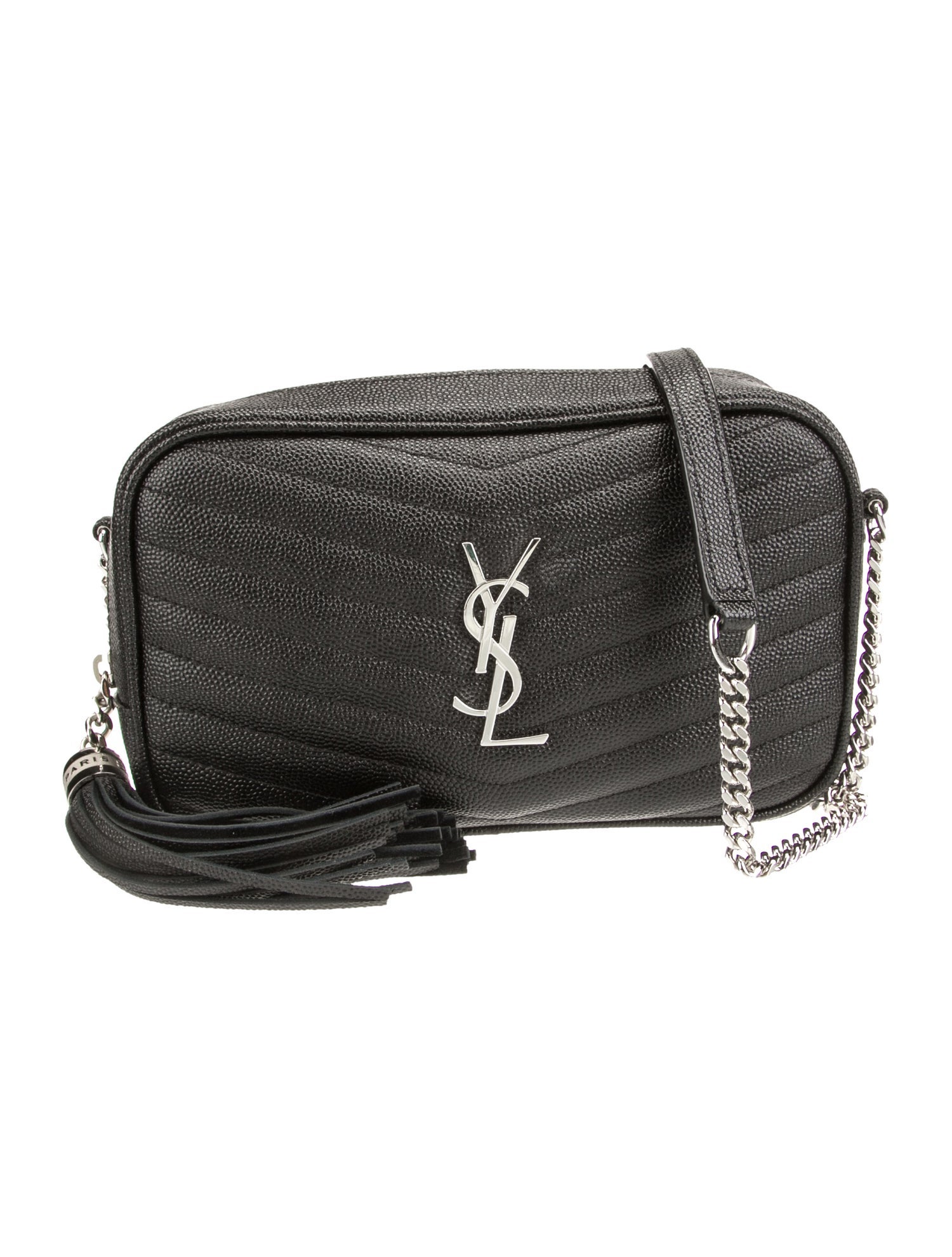 Saint Laurent Leather Lou Camera Mini 2021 - Black Crossbody Bags ...