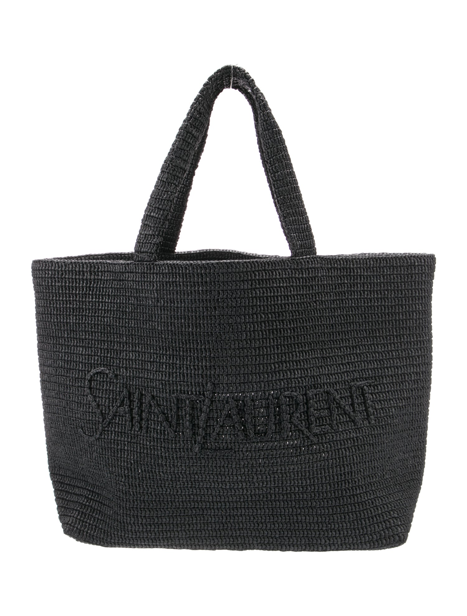 Prada Raffia Grass Tote Small - Black Totes, Handbags - PRA1005137 ...