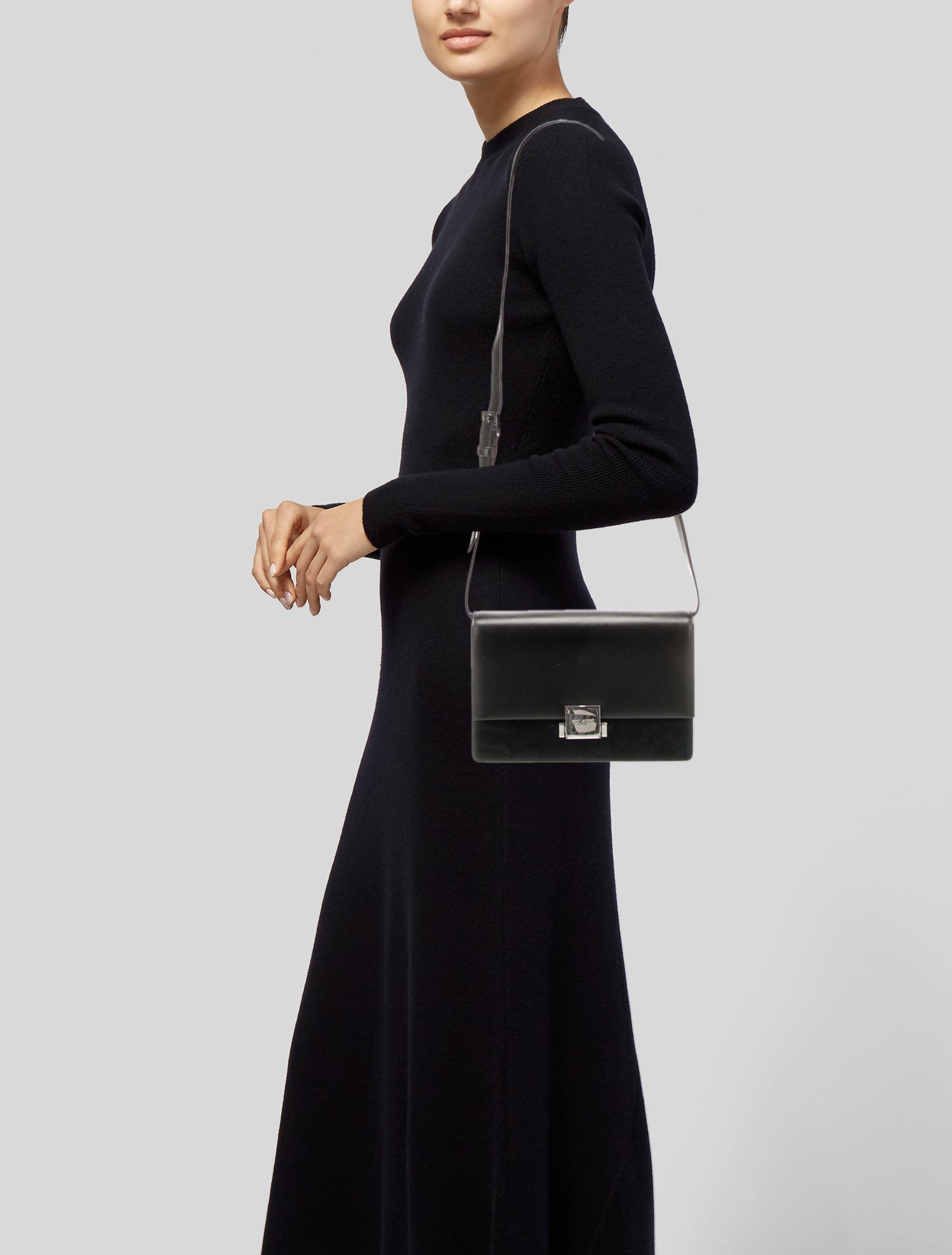 Saint Laurent Leather Bellechasse Medium - Black Shoulder Bags ...